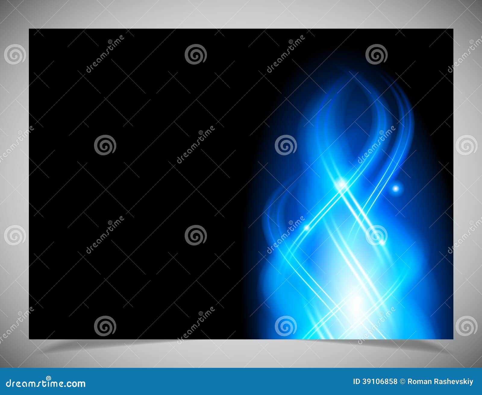 Blue Abstract Glowing Background Stock Vector - Illustration of glow ...