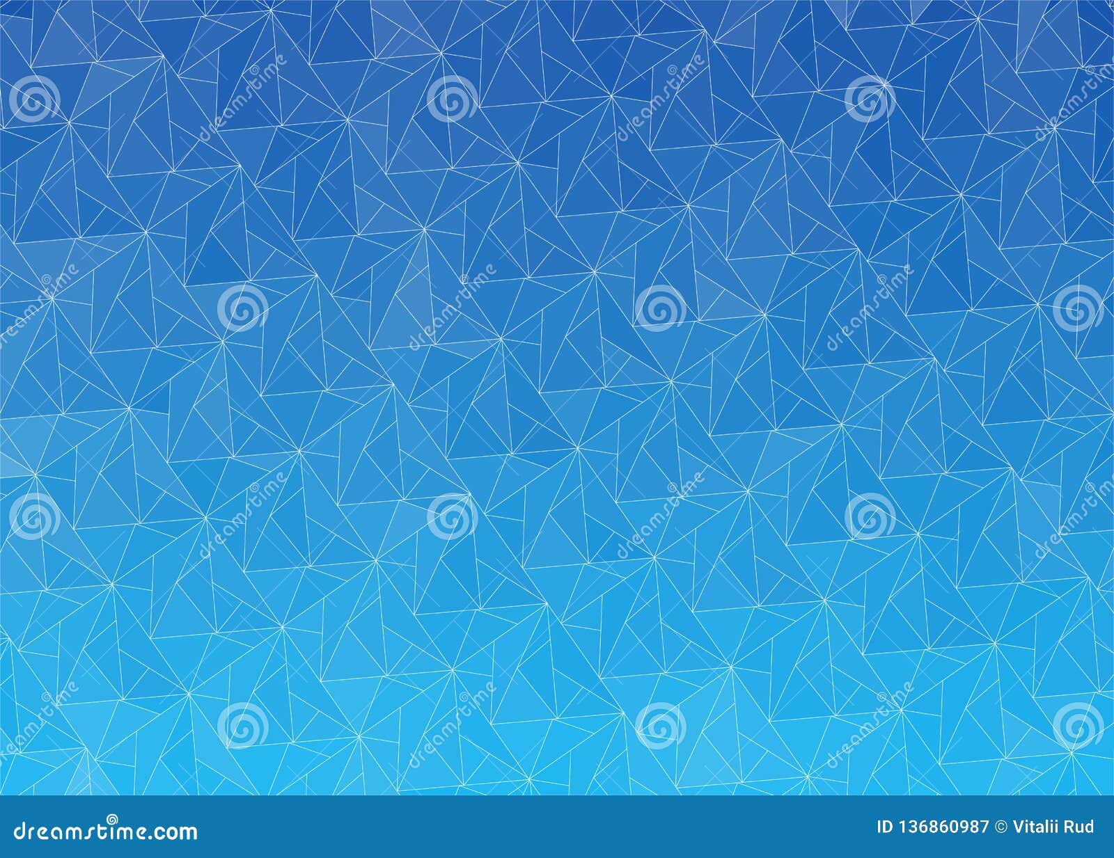 Blue Abstract Gradient Background with Triangles Stock Illustration ...