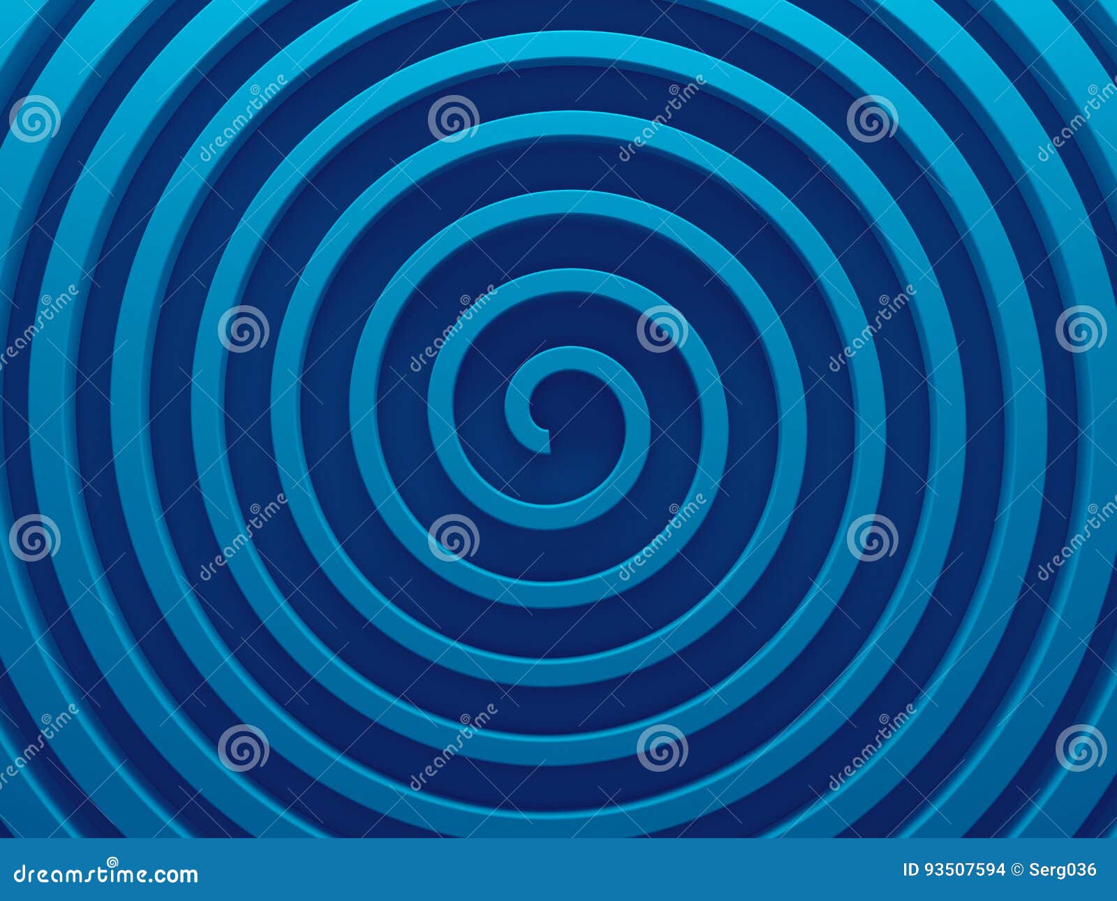 Blue Abstract Helix Background. 3D Stock Illustration - Illustration of ...
