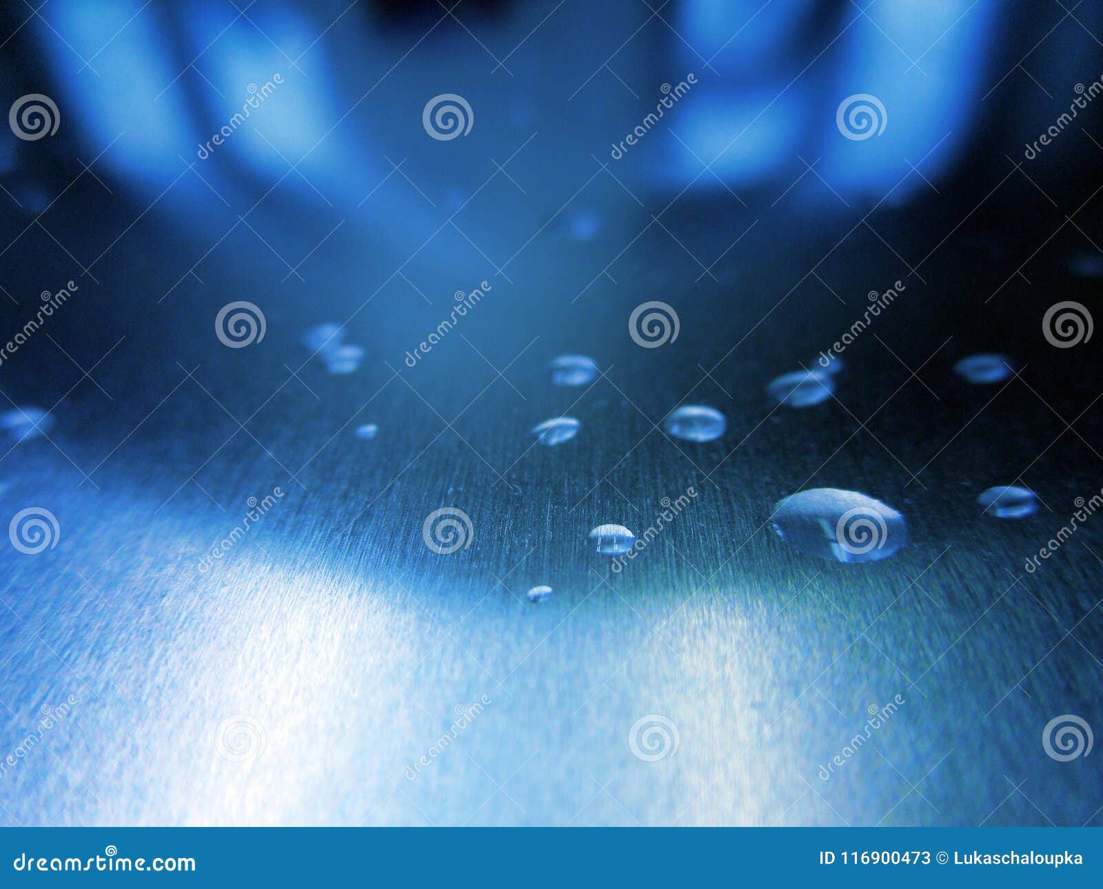 Blue Abstract Hi-tech Background with Drops of Water Stock Image ...