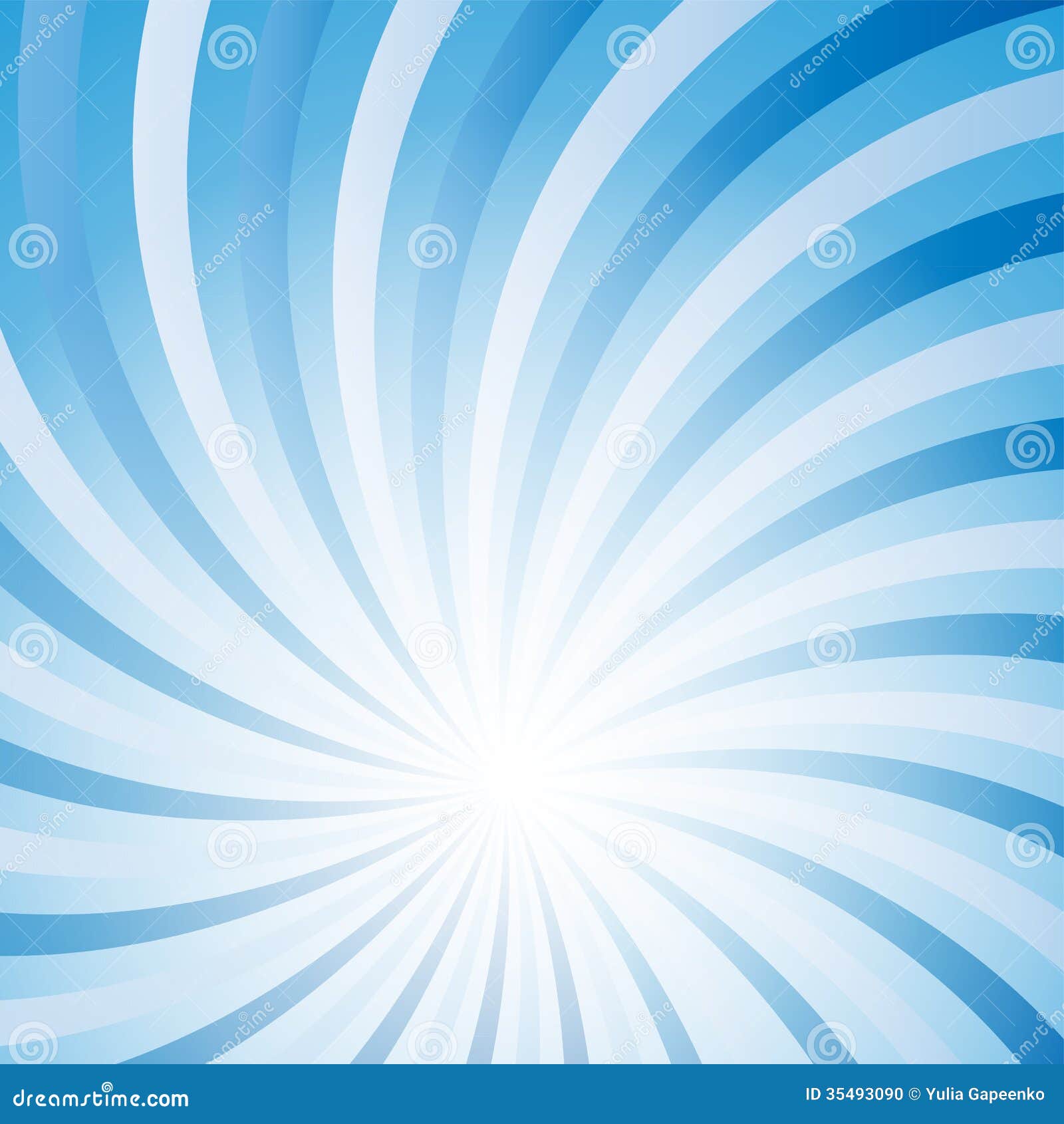 Blue Abstract Hypnotic Background Vector Stock Vector - Illustration of ...