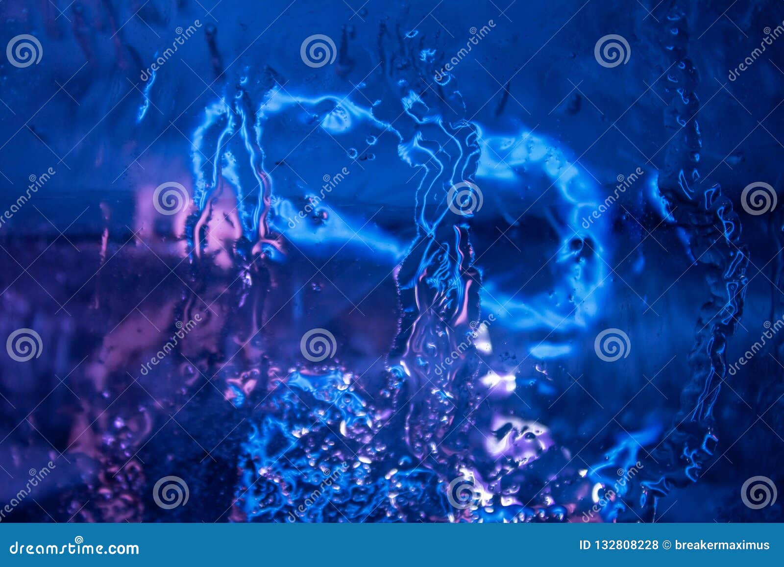 Blue Abstract Ice Texture Closeup Stock Photo - Image of translucent ...