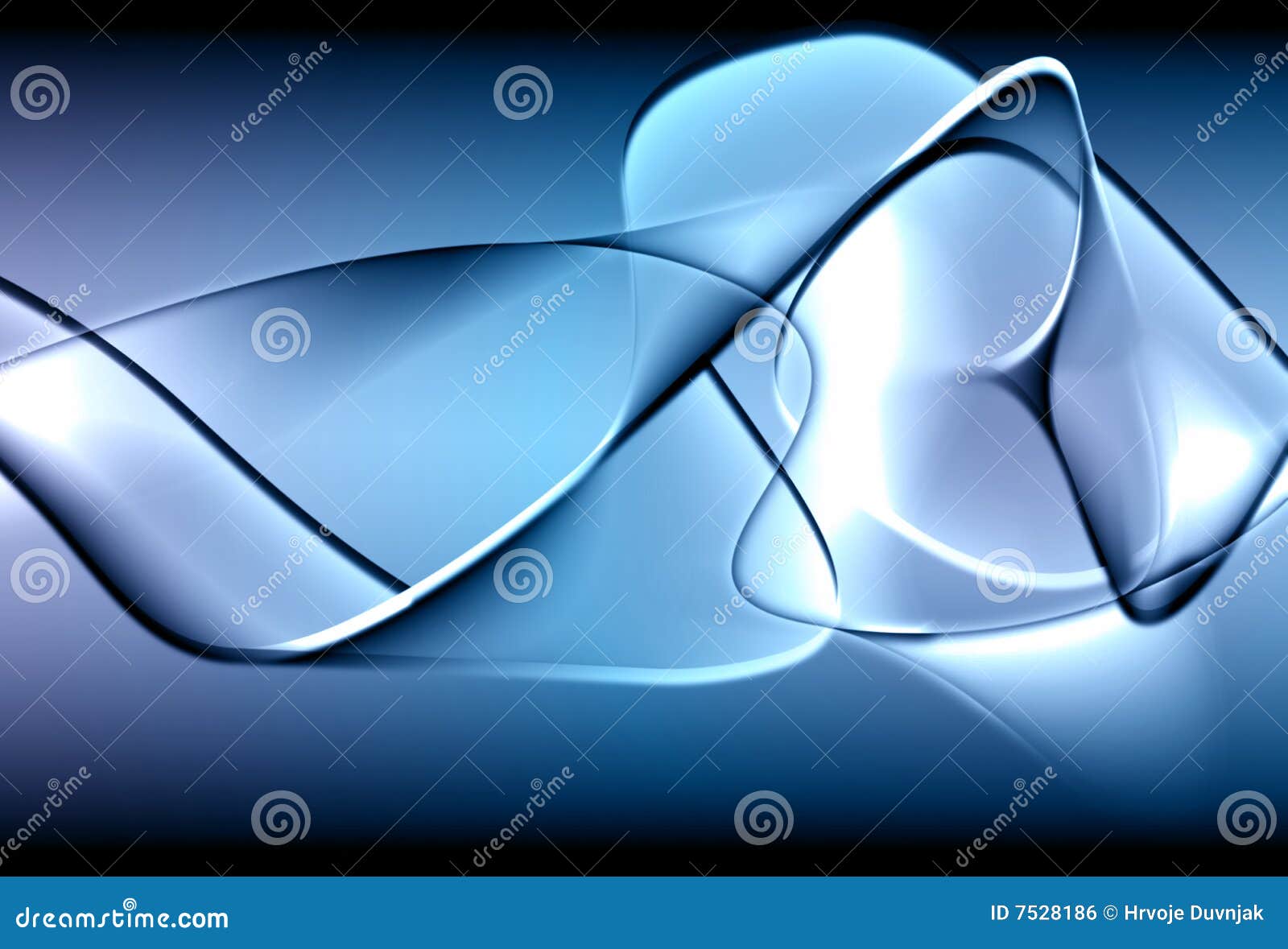 Blue abstract illustration stock illustration. Illustration of flow ...