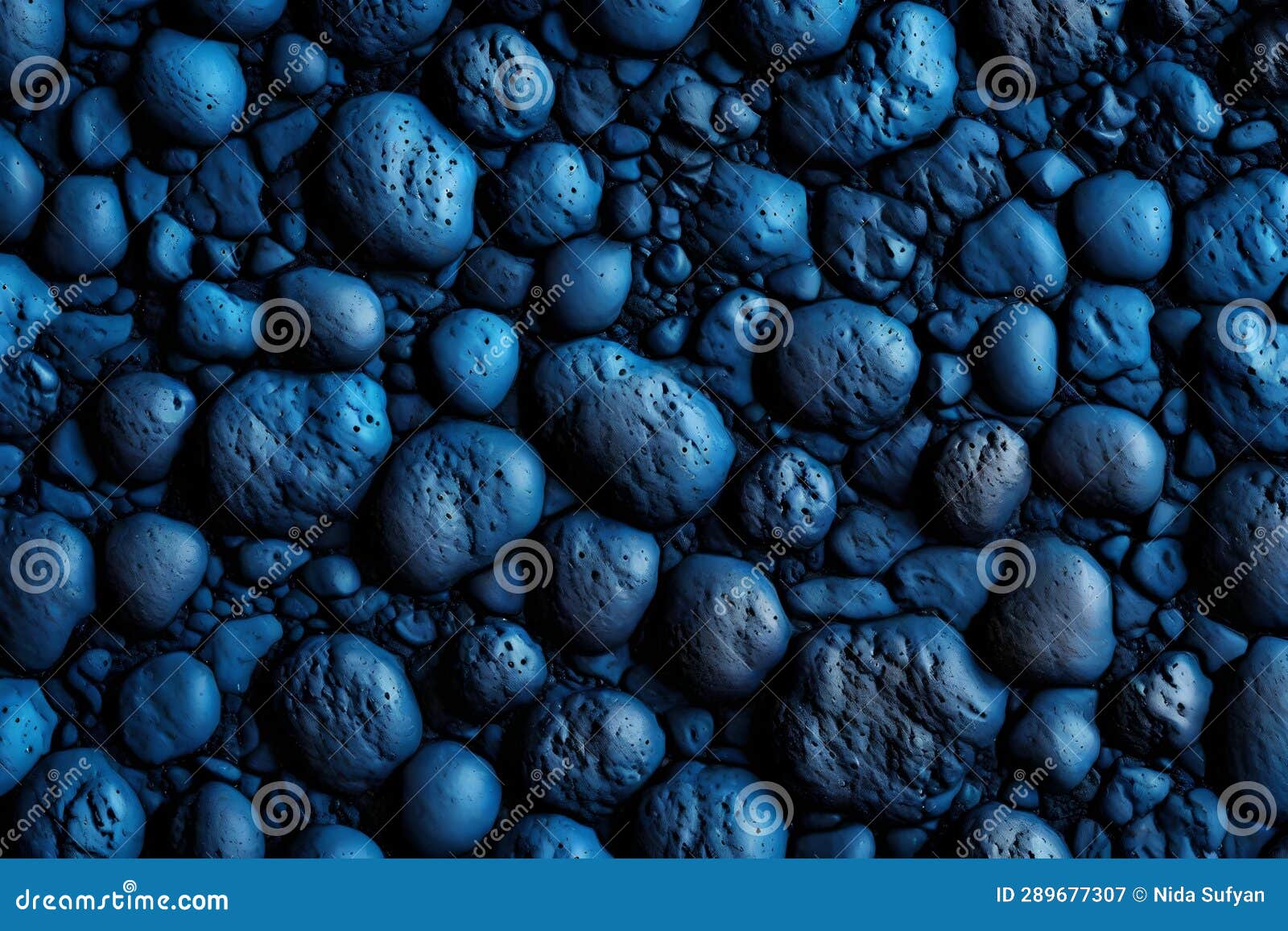 Blue Abstract Lava Stone Texture Background Generated Ai Stock ...