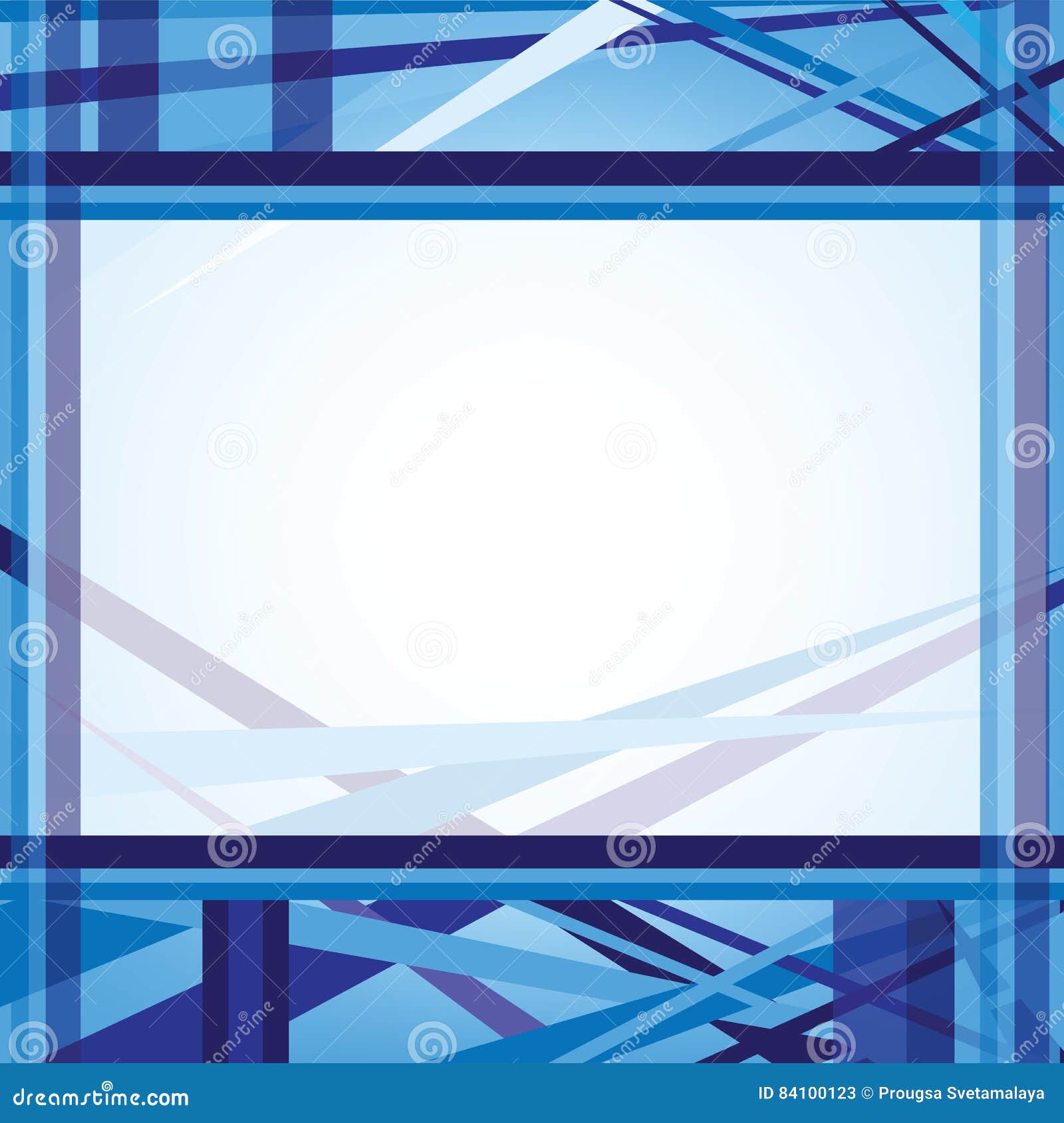 Blue Abstract Line Background Template Stock Vector - Illustration of ...