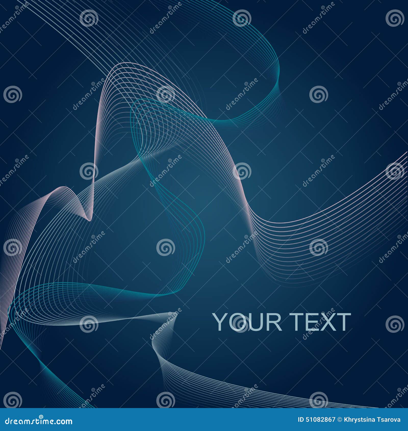 Blue Abstract Line Background Stock Vector - Illustration of ...