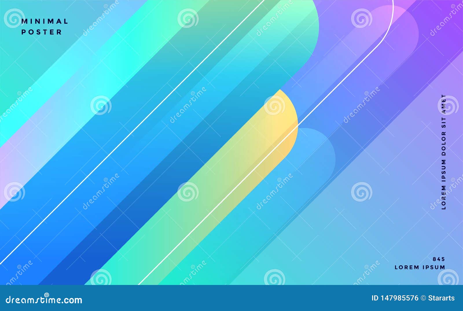 Blue Abstract Lines Banner Design Stock Vector - Illustration of cover ...