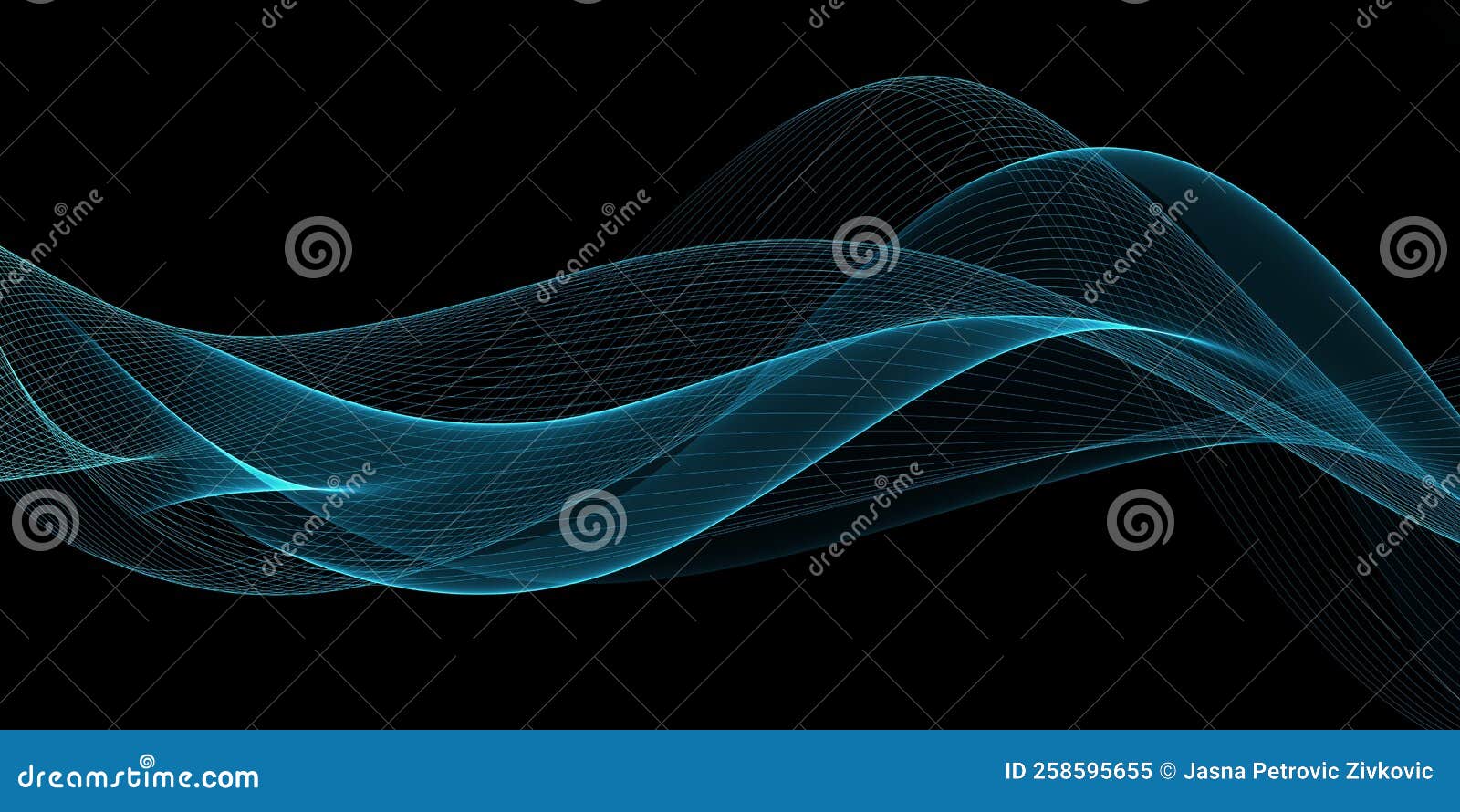 Blue Abstract Lines Swoosh Wave Smooth Wave Border Background Wave Blue ...