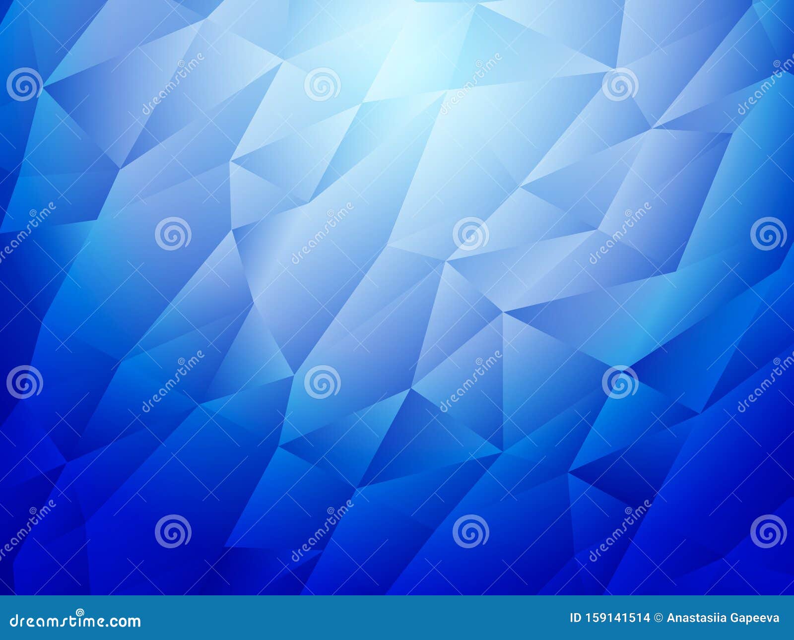 Blue Abstract Low Poly Background. Vector Illustration Stock ...