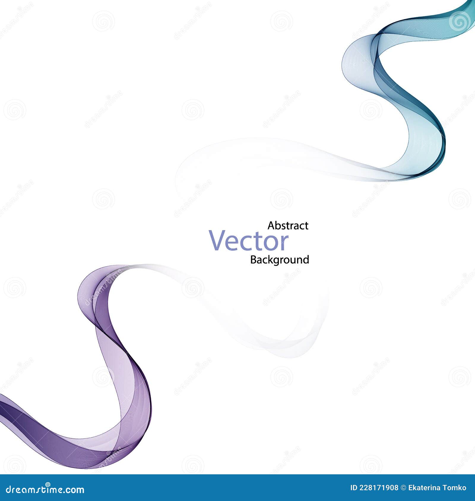 Blue Abstract Modern Wave. Design Element. Eps 10 Stock Illustration ...