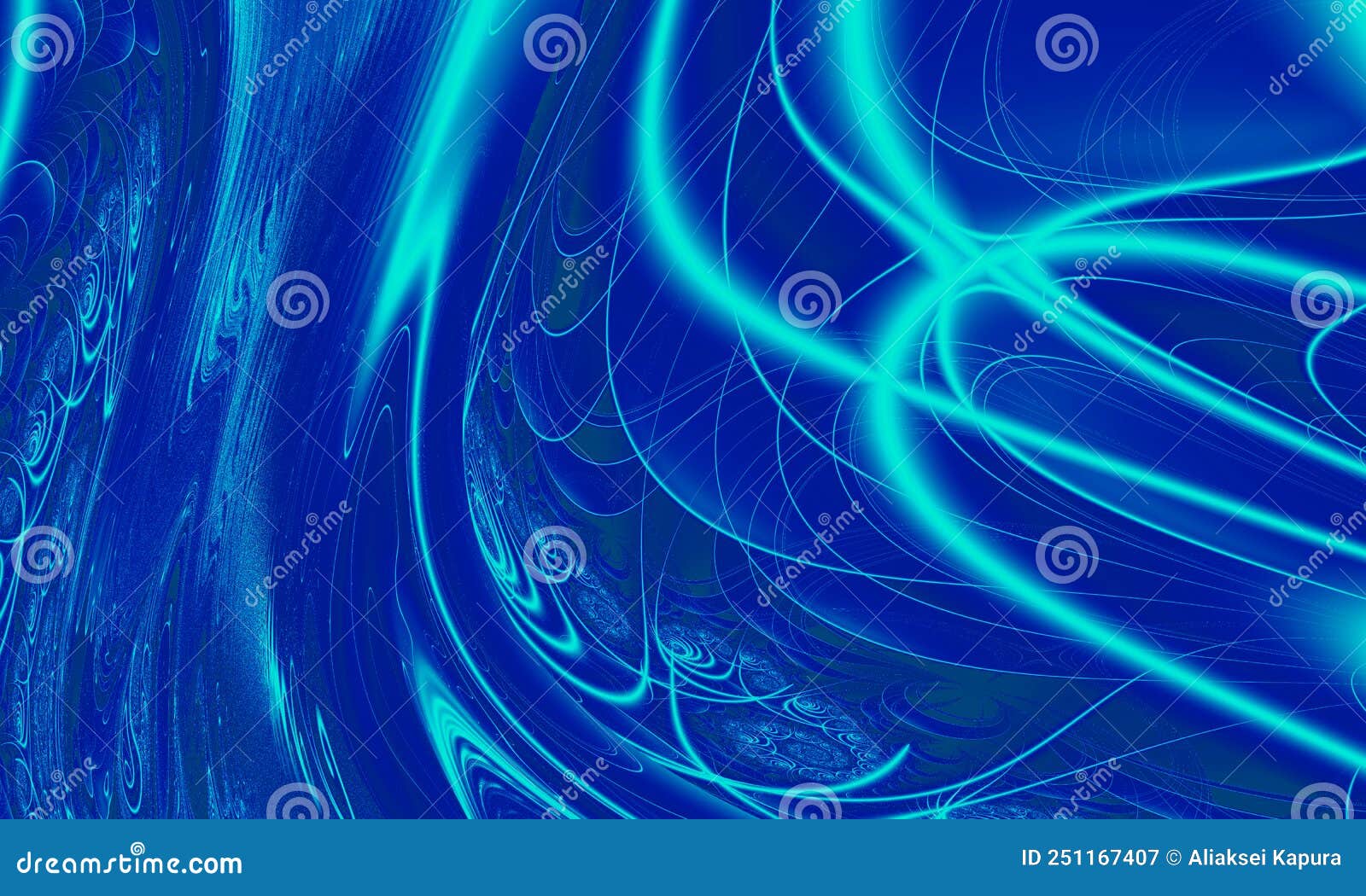 Blue Abstract Neon Background with Lines Stock Illustration ...
