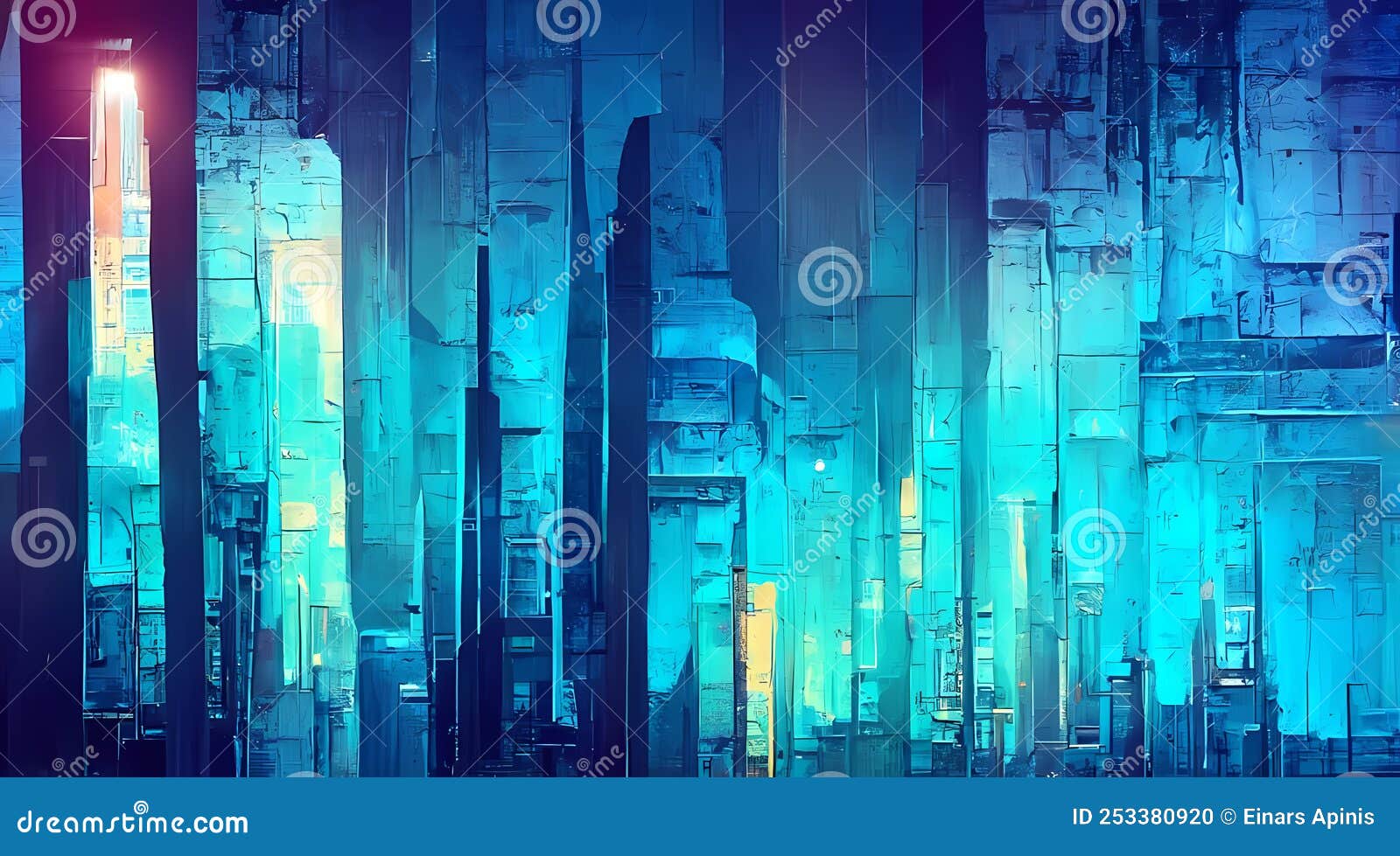 Blue Abstract Neon Technological Background Wallpaper Stock ...