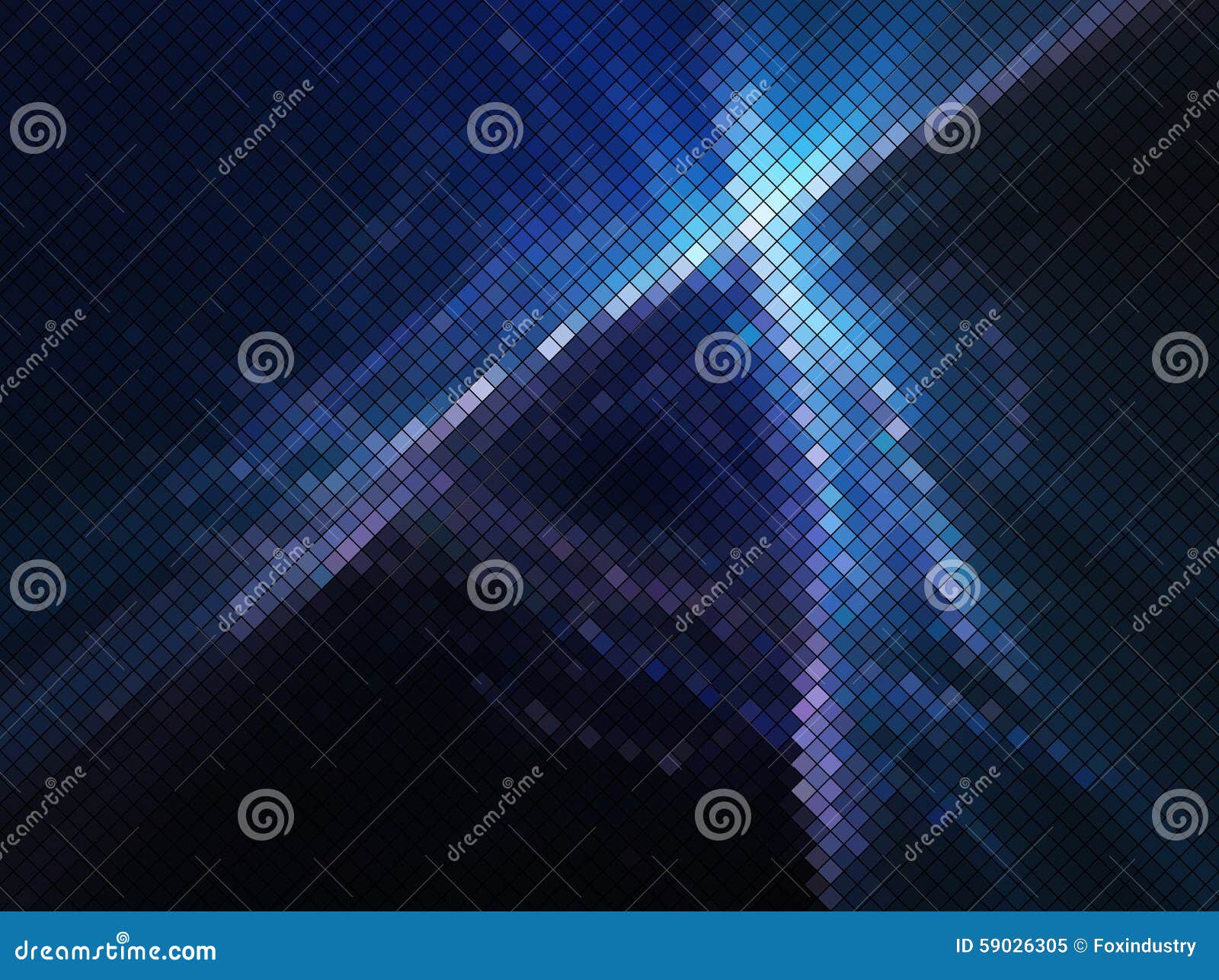 Abstract Night Sky With Mountain And Lake. Beautiful Illustration Of ...