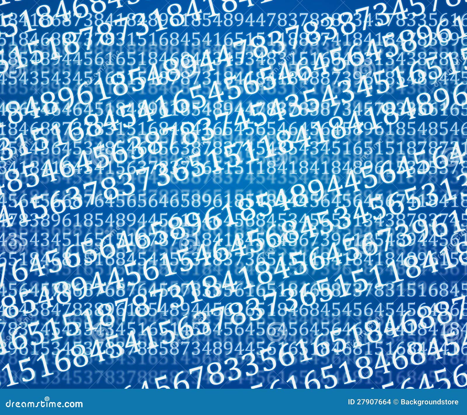 Blue Abstract Numbers Background Texture Stock Illustration ...