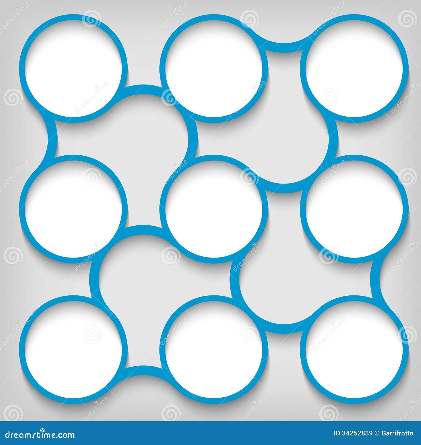 Blue abstract object stock vector. Illustration of elements - 34252839