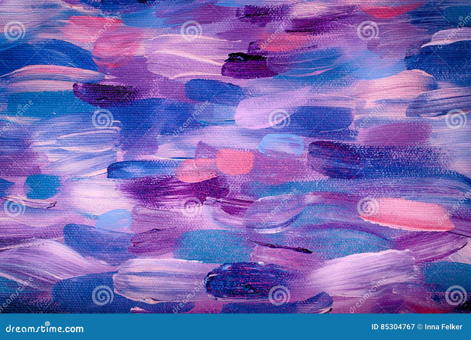 Blue Abstract Oil Painting Pattern Stock Image - Image of backdrop ...