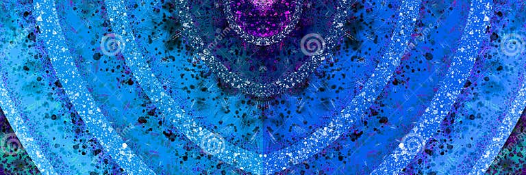 Blue Abstract Ornament with Patterned Arcs. Abstract Elegant Background ...