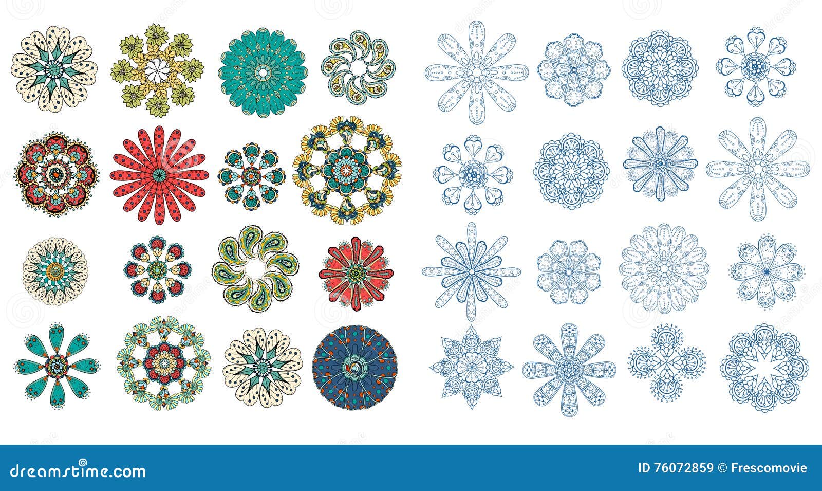 Blue abstract ornament stock illustration. Illustration of border ...