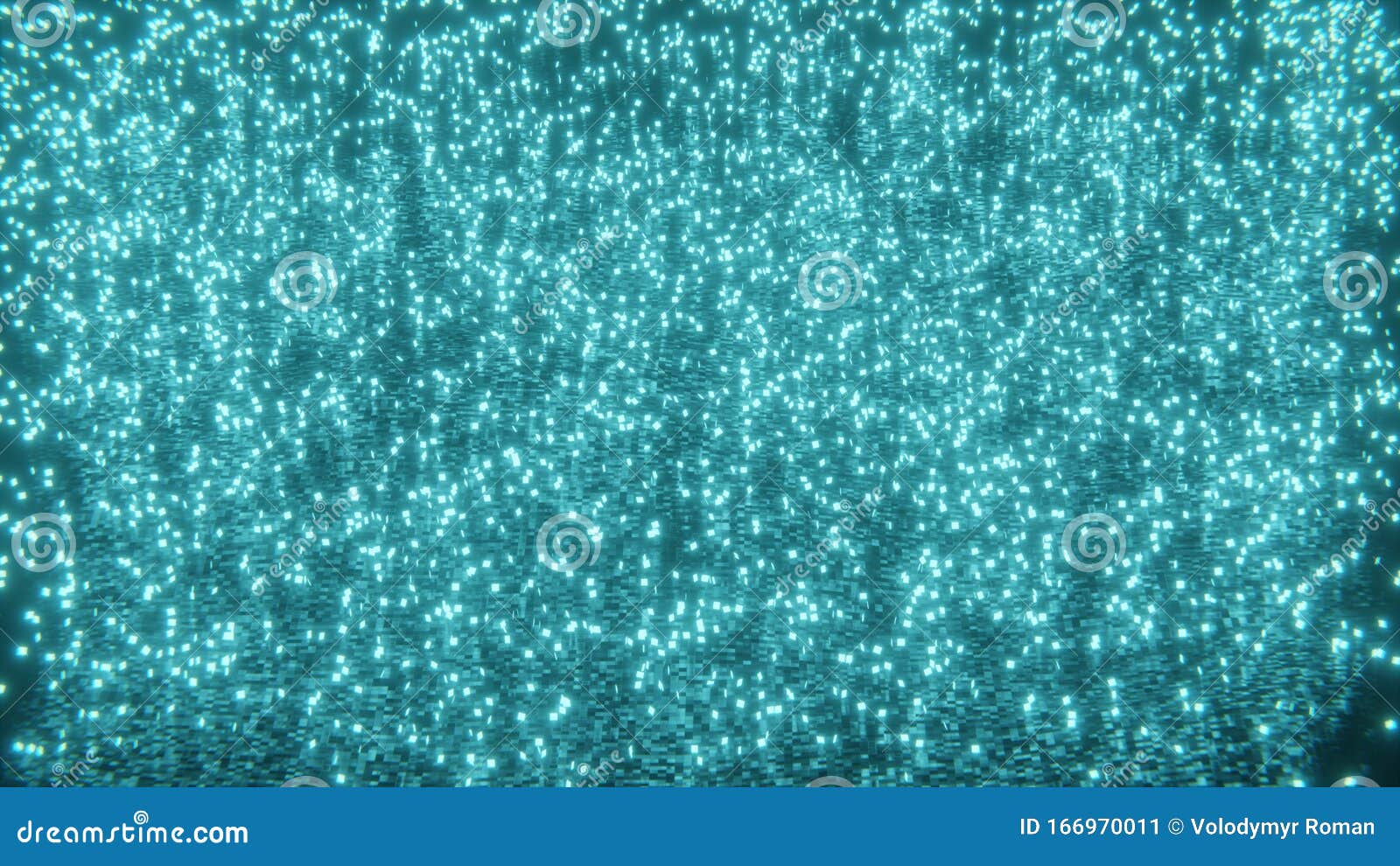 Blue Abstract Particle Geometry Background Technology Clouds Stock ...