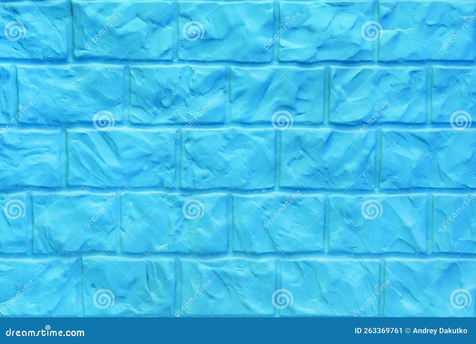 Blue Abstract Pattern Decorative Brick Blocks Wall Texture Background ...