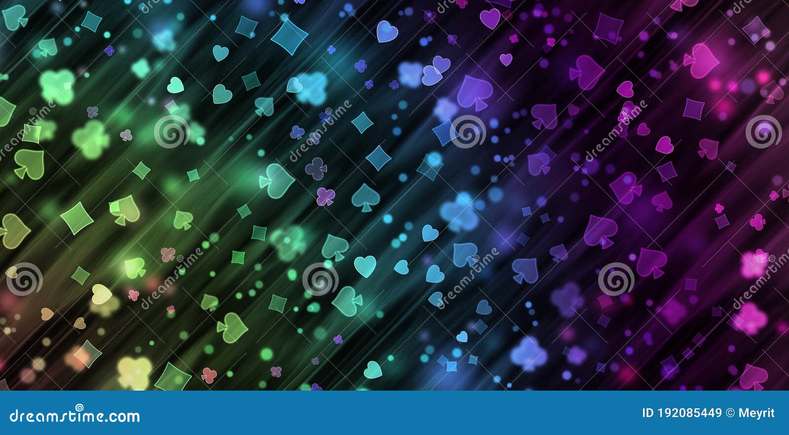 Blue Abstract Poker Blurred Pattern Stock Illustration - Illustration ...