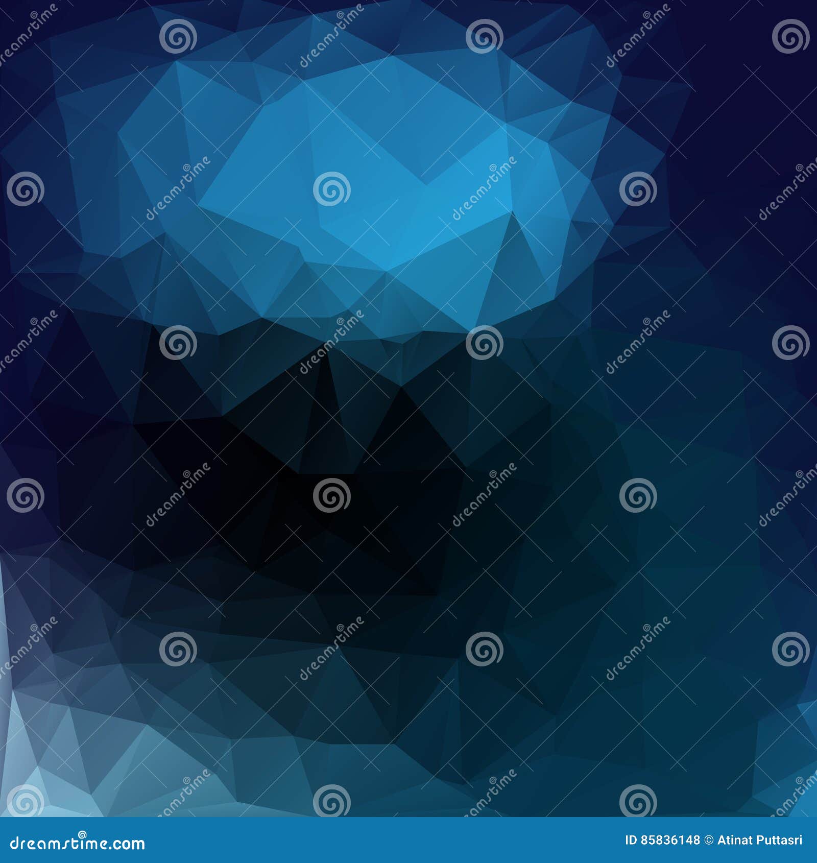 Blue Abstract Poly Background. Stock Vector - Illustration of blue ...