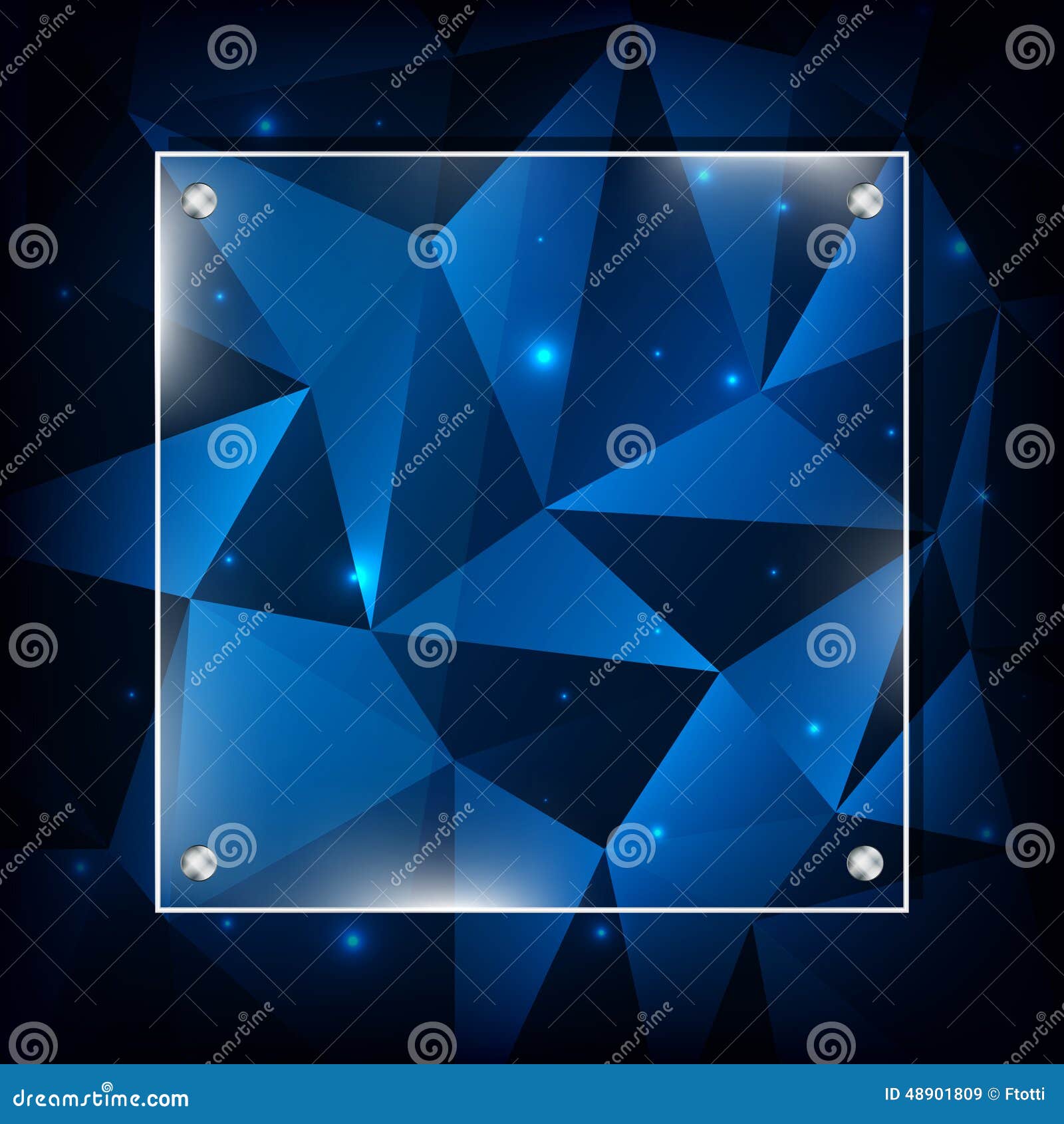 Blue Abstract Polygonal Background with Glass Frame Stock Vector ... Blue Abstract Polygonal Background with Glass Frame Stock Vector ...