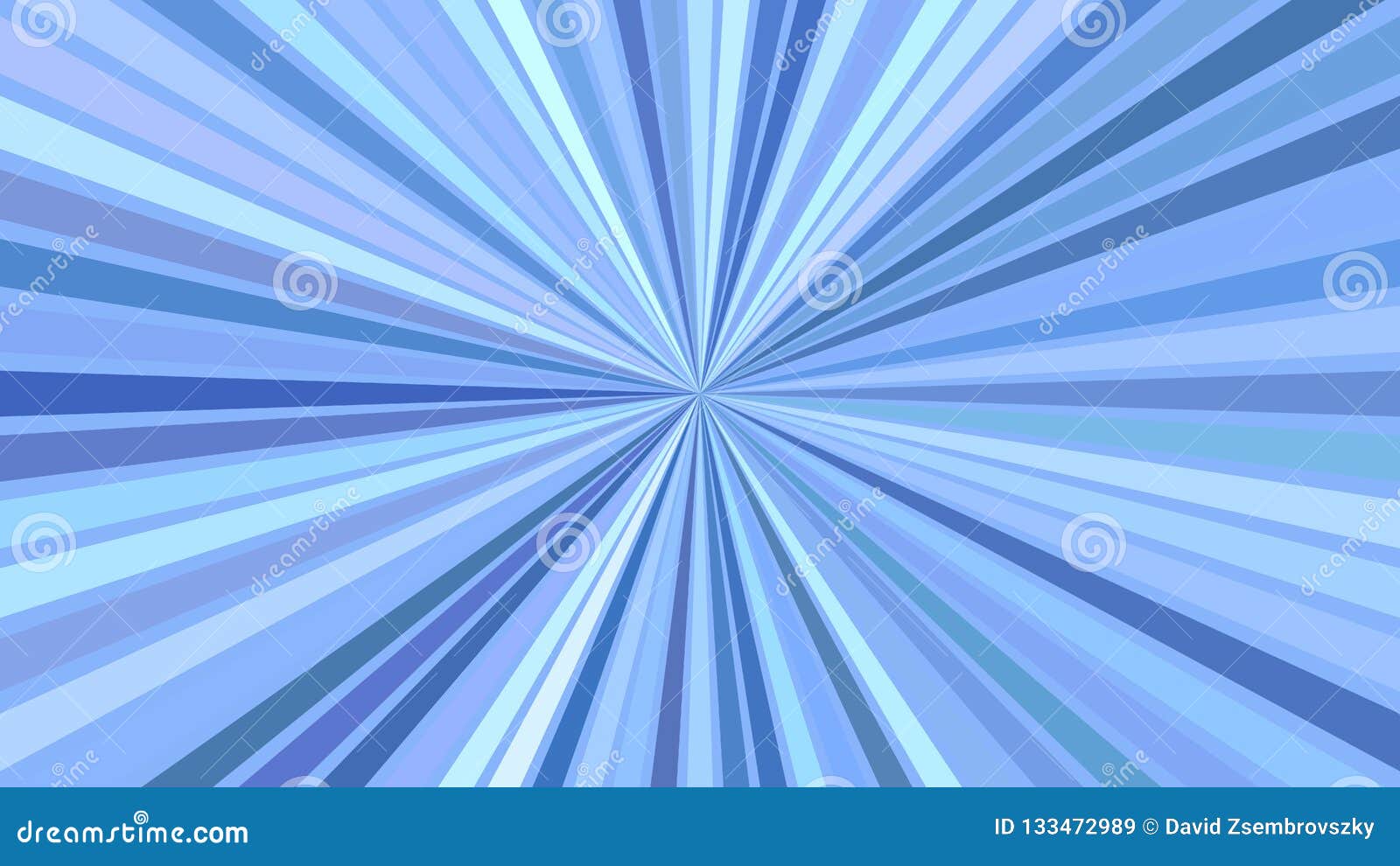 Blue Abstract Psychedelic Ray Burst Stripe Background - Vector ...