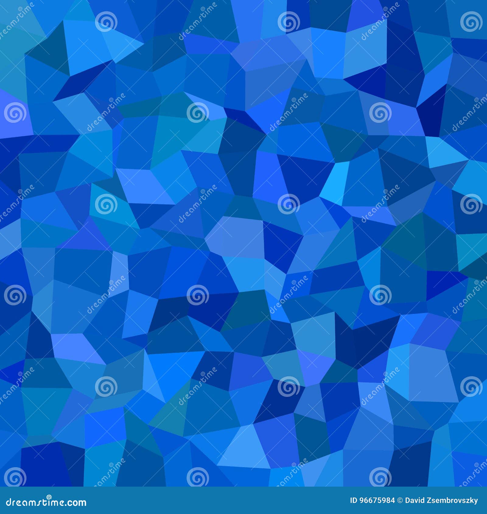 Blue Abstract Rectangle Tiled Mosaic Pattern Background - Polygonal ...