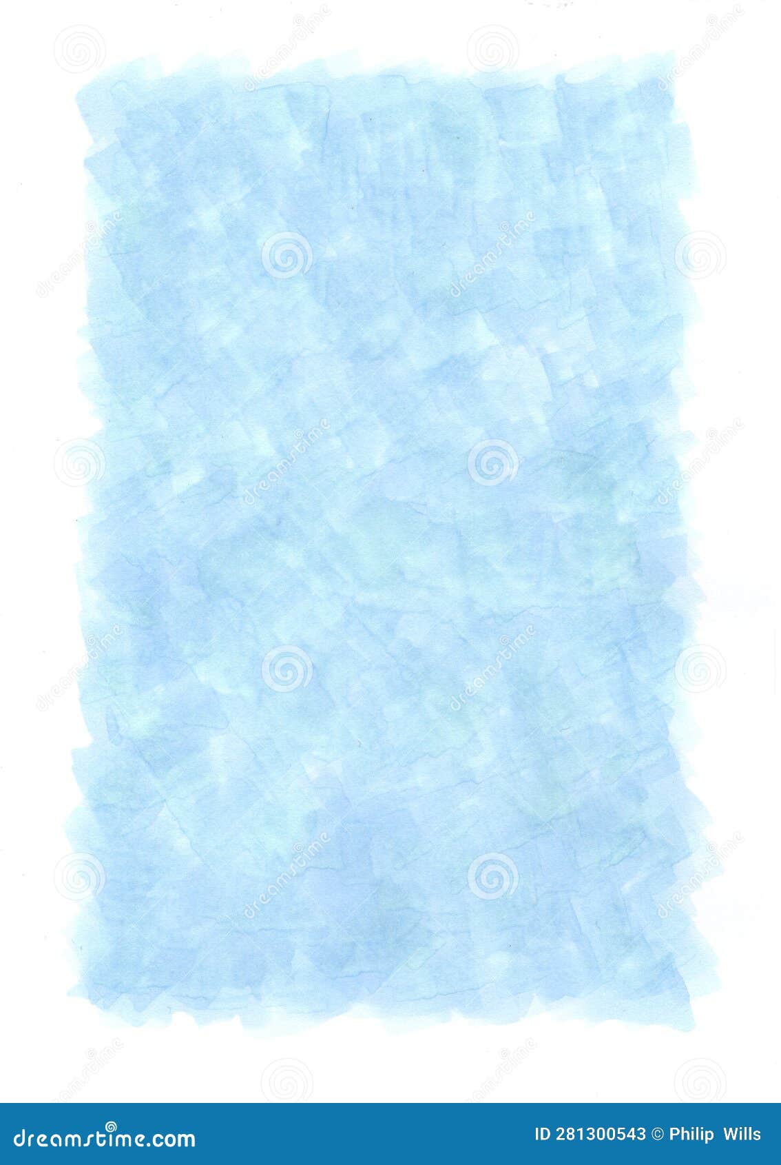 Blue Abstract Rectangle in Watercolour. Stock Illustration ...