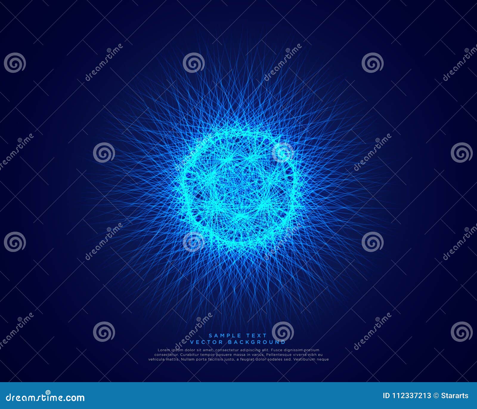 Blue Abstract Science Background with Glowing Atomic Energy Stock ...
