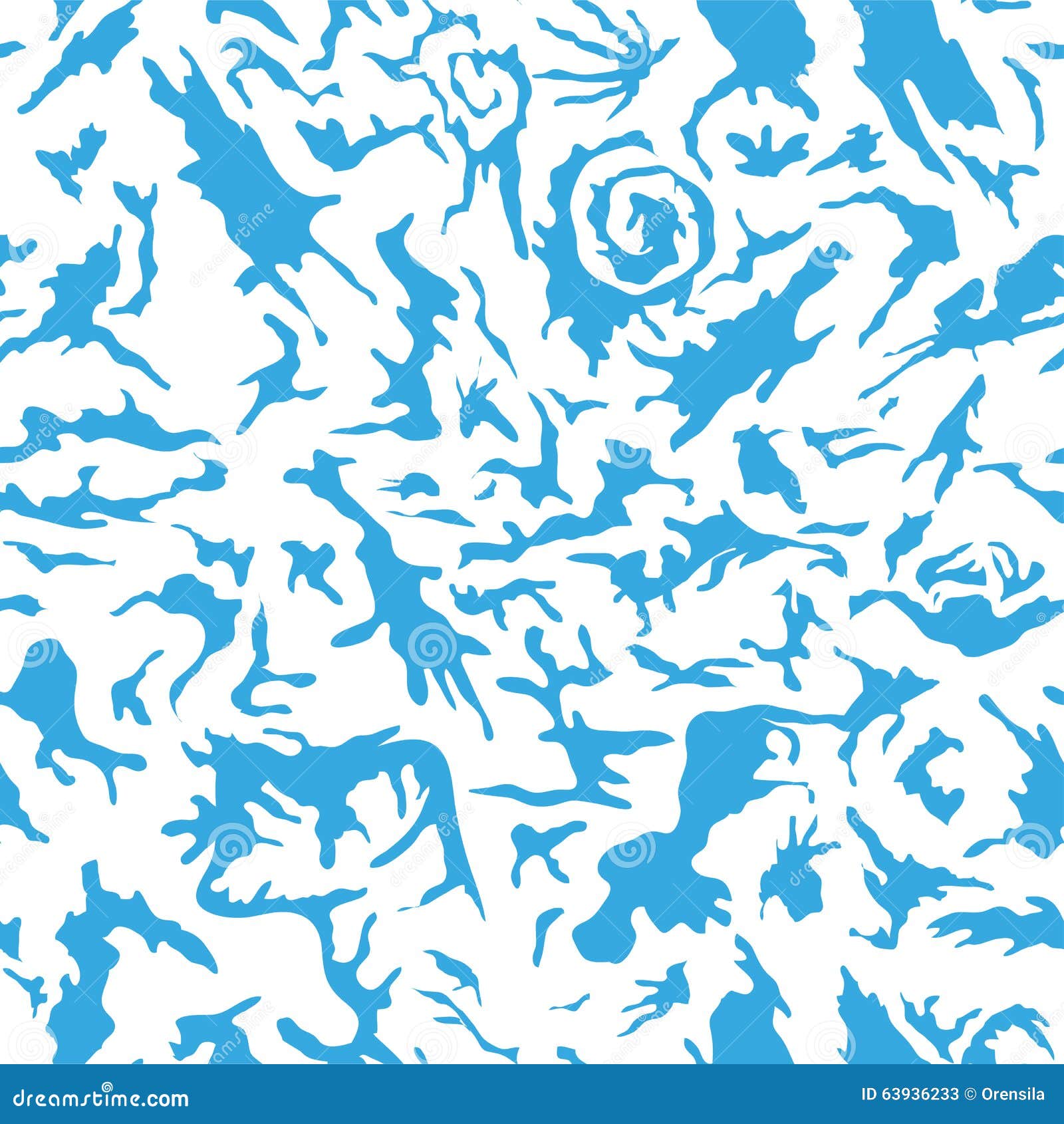 Blue Abstract Seamless Background Stock Vector - Illustration of ...