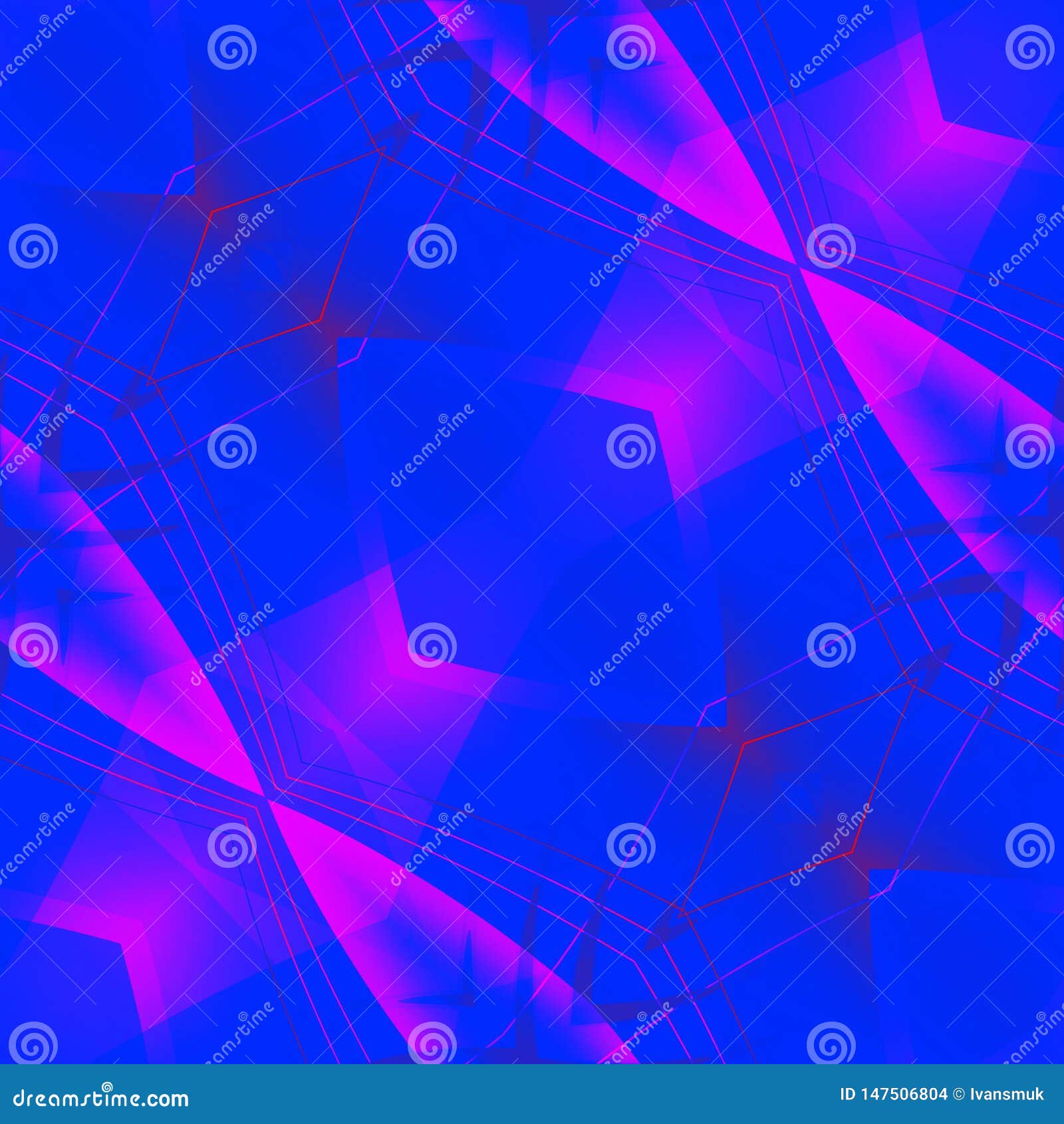 Blue Abstract Seamless Background Stock Illustration - Illustration of ...