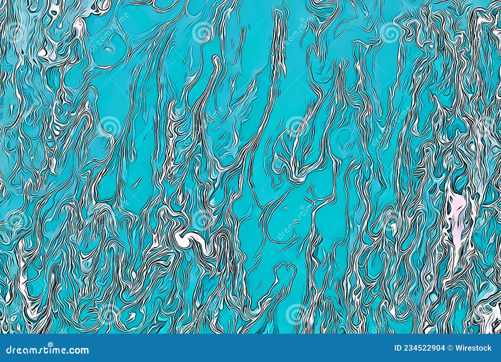 Blue Abstract Seamless Pattern Background Stock Illustration ...