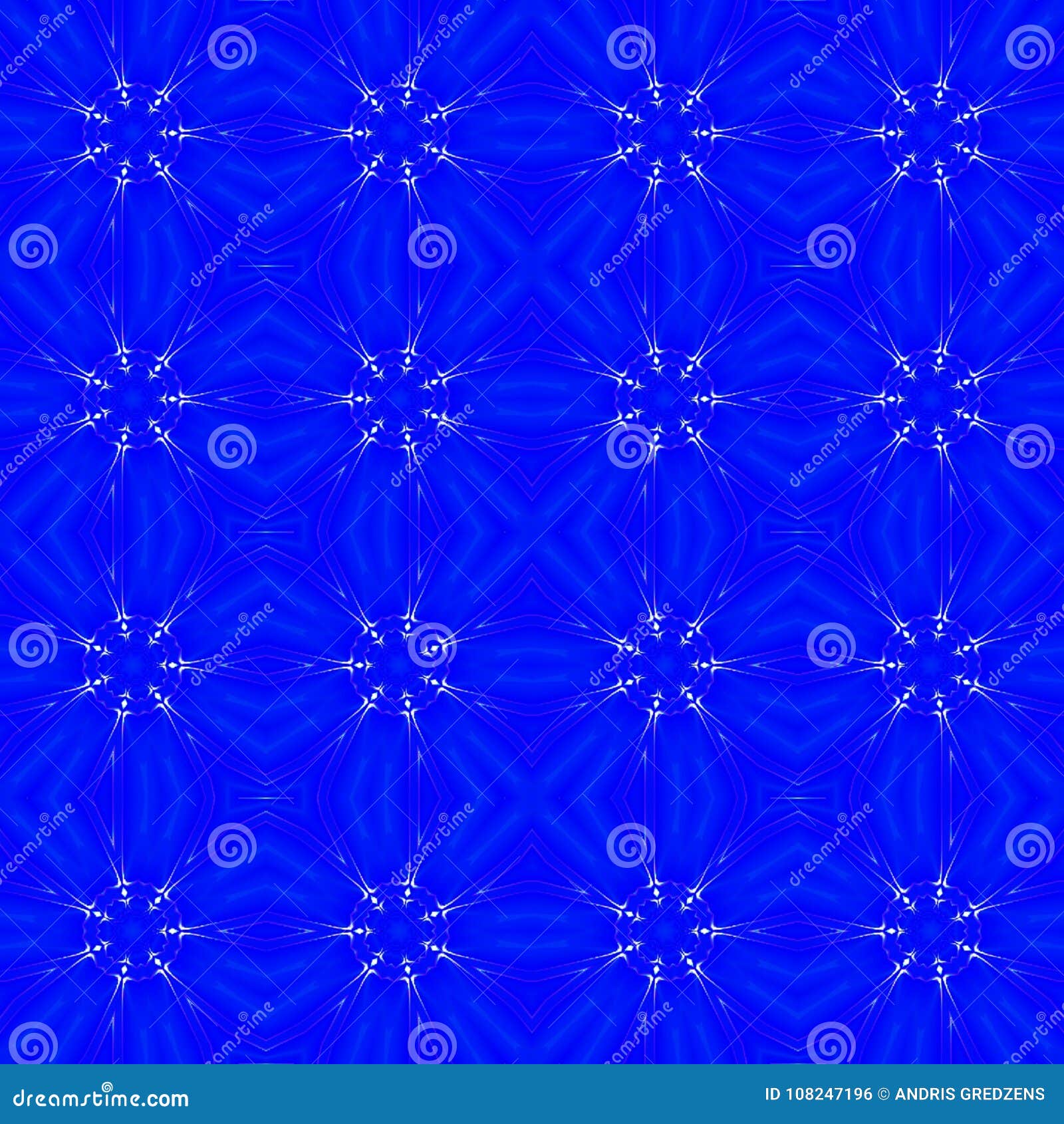 Blue Abstract Seamless Pattern Background Stock Illustration ...
