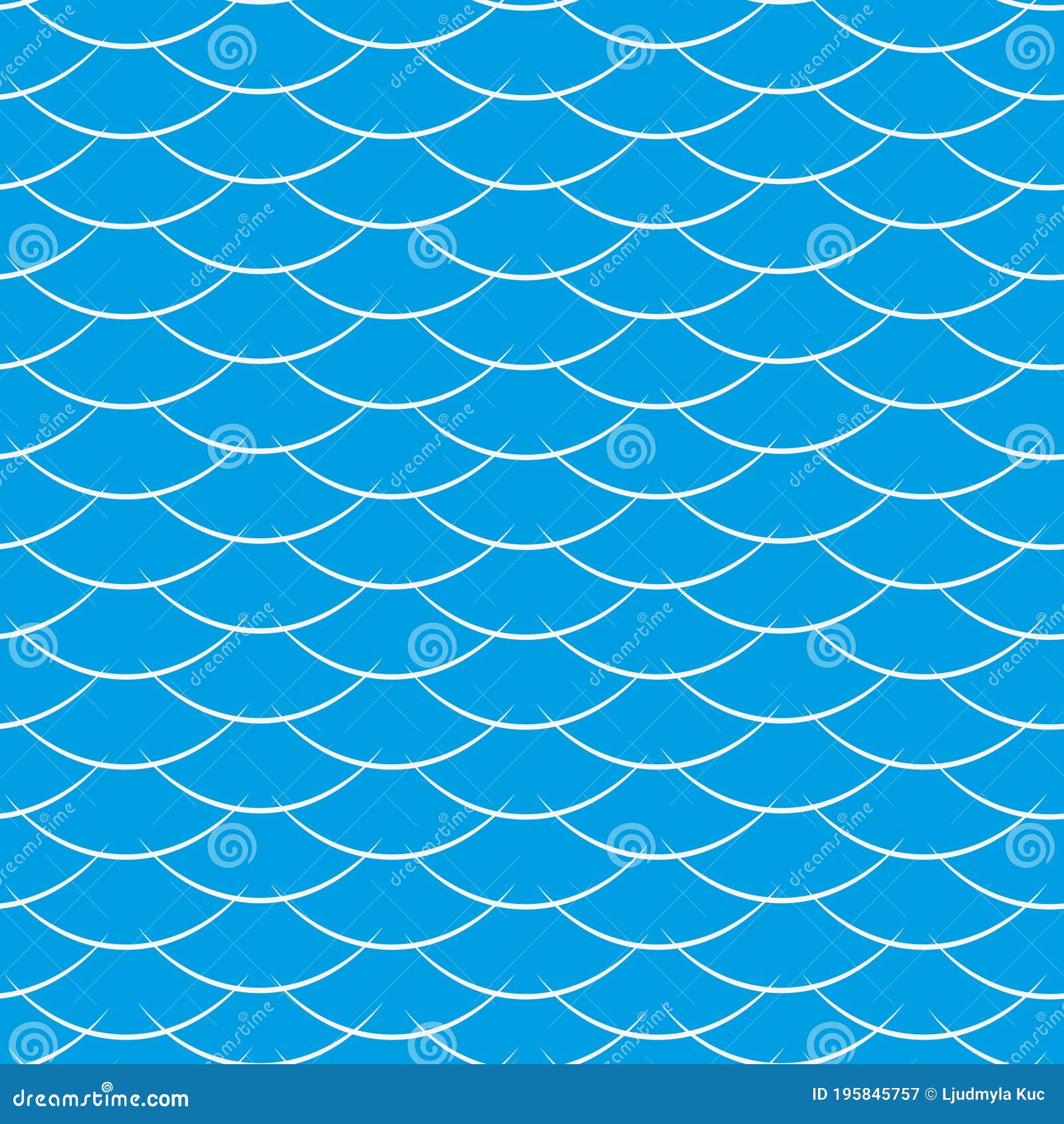 Blue Abstract Seamless Pattern Stock Vector - Illustration of wave ...