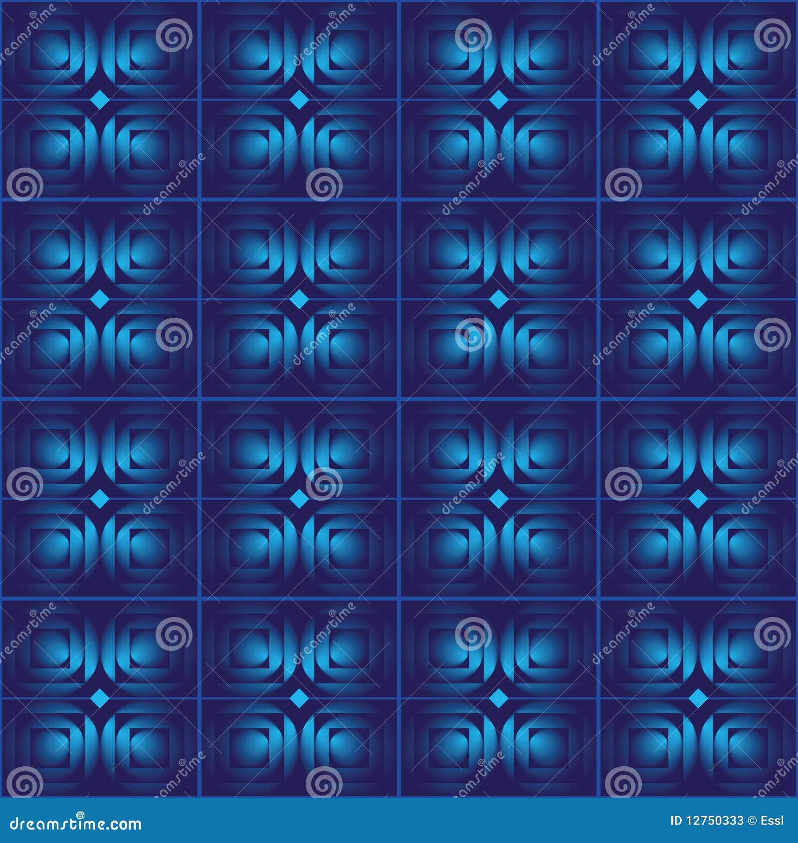 Blue Abstract Seamless Vector Background Stock Vector - Illustration of ...