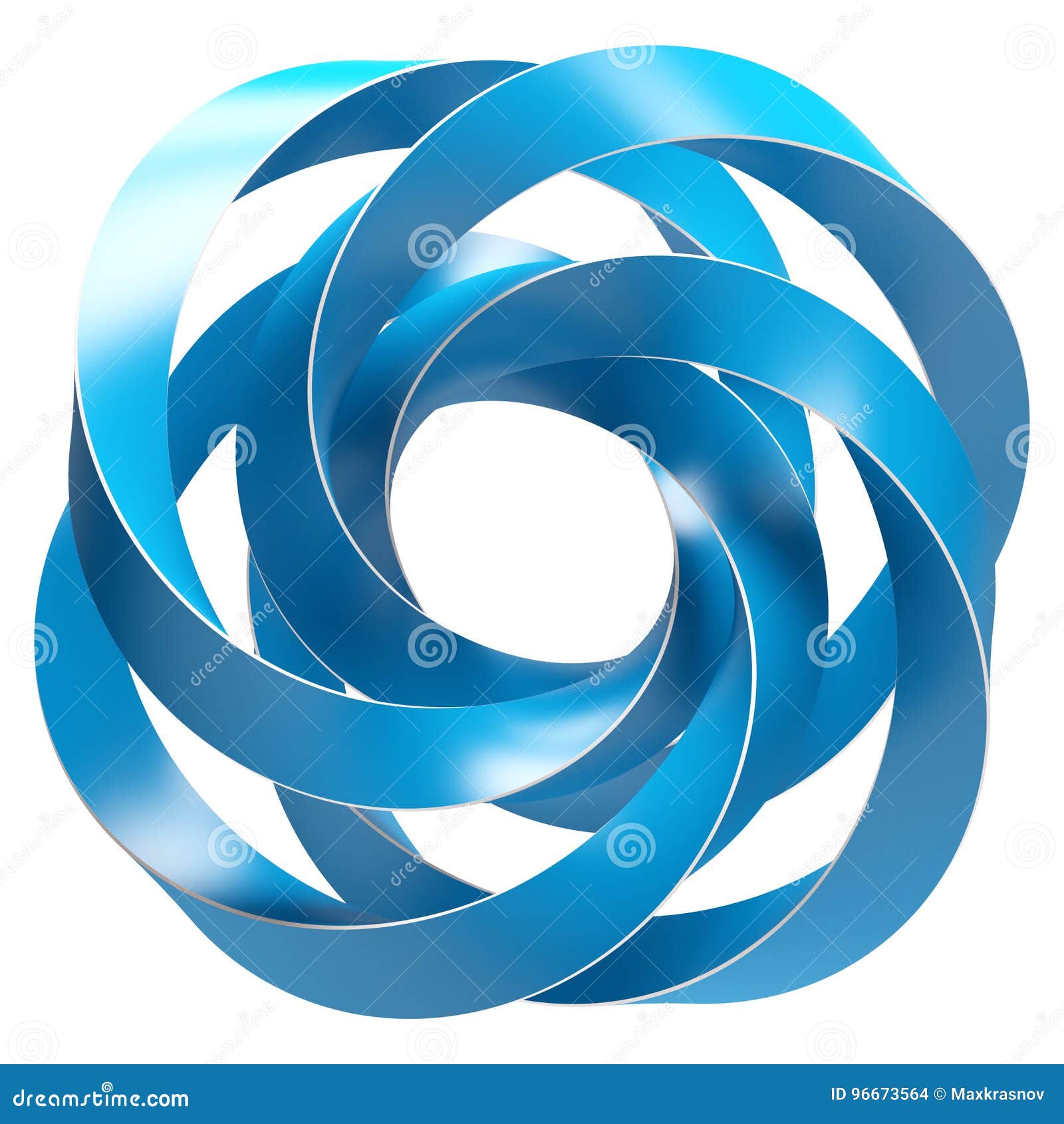 Blue Abstract Shape stock illustration. Illustration of complex - 96673564
