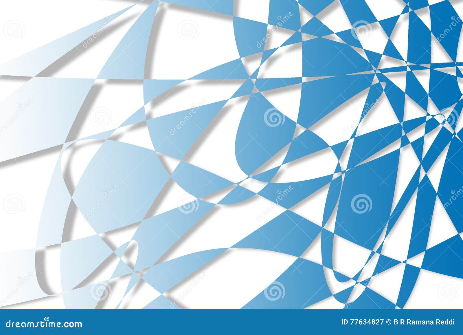 Blue Abstract Shapes Background Illustration Stock Illustration ...