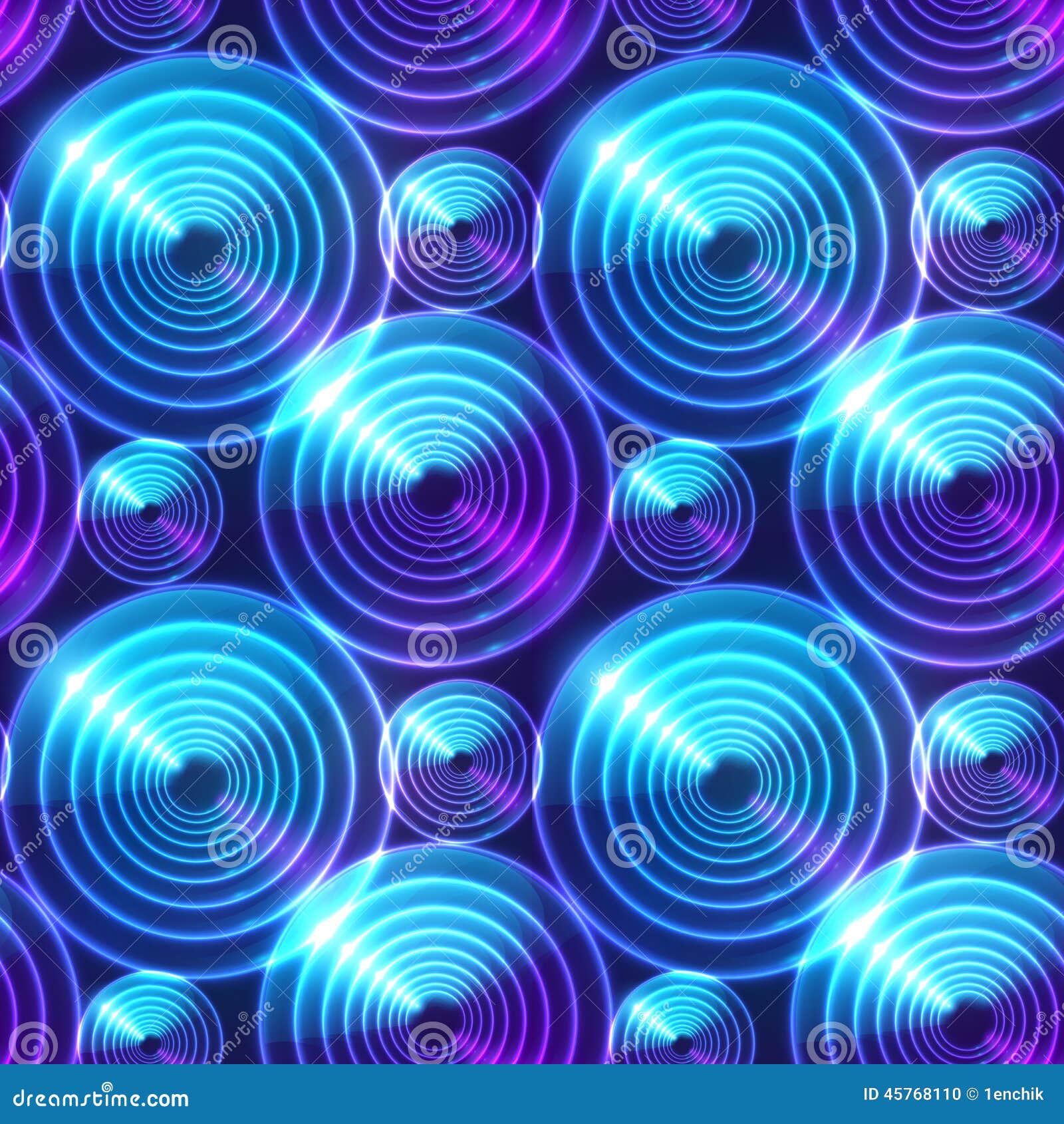 Blue Abstract Shining Circles Vector Background Stock Vector ...