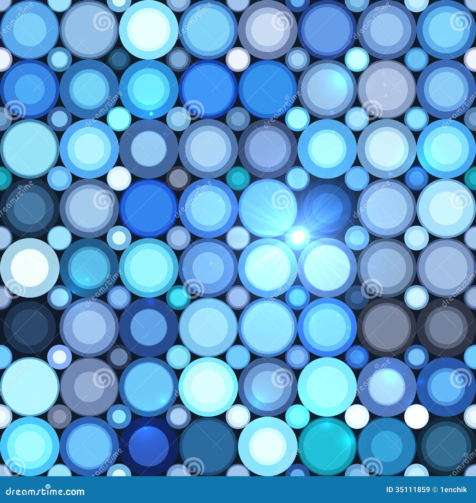 Blue Abstract Shining Dots Seamless Pattern Stock Vector - Illustration ...