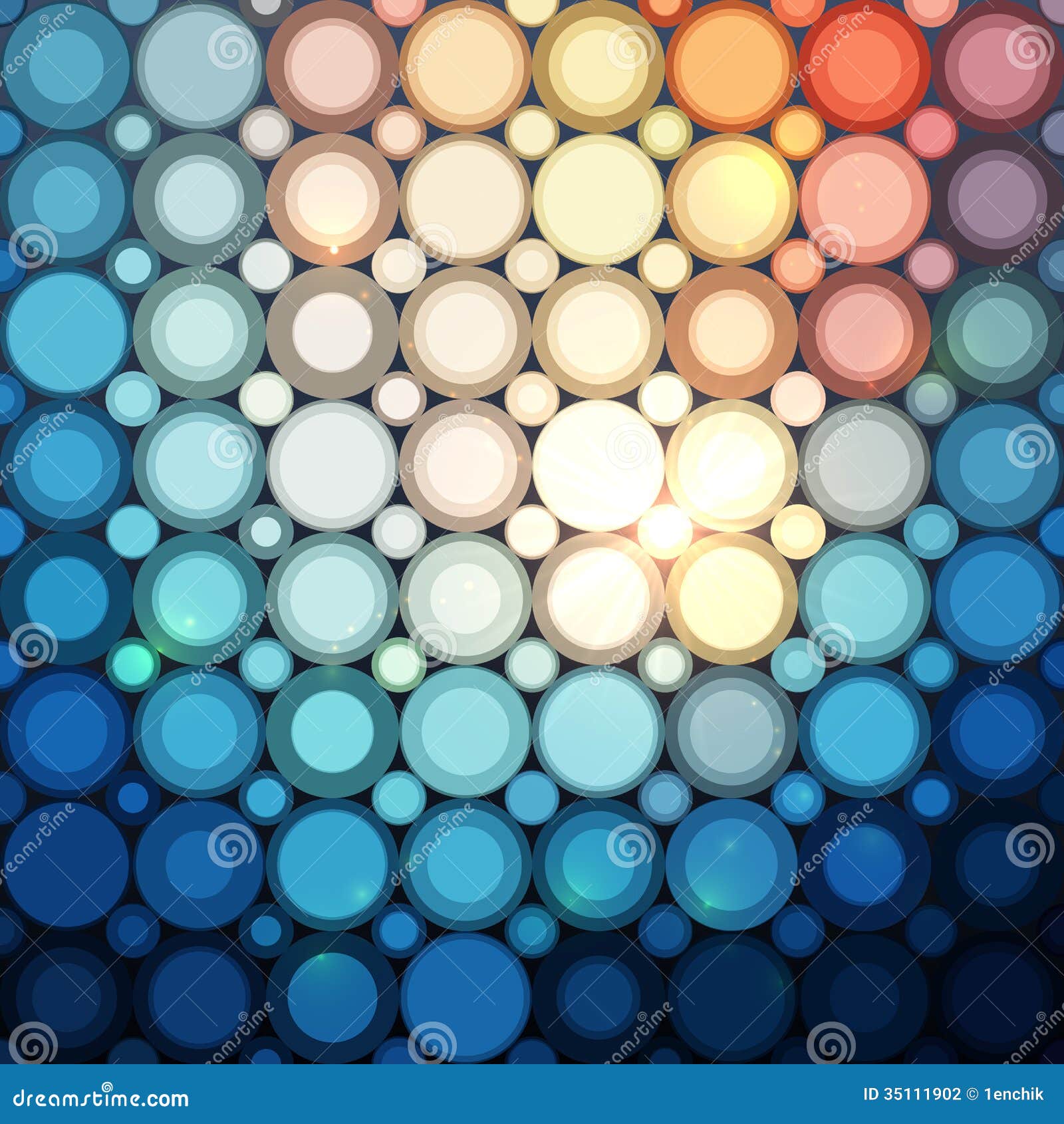 Blue Abstract Shining Dots Seamless Pattern Stock Vector - Illustration ...