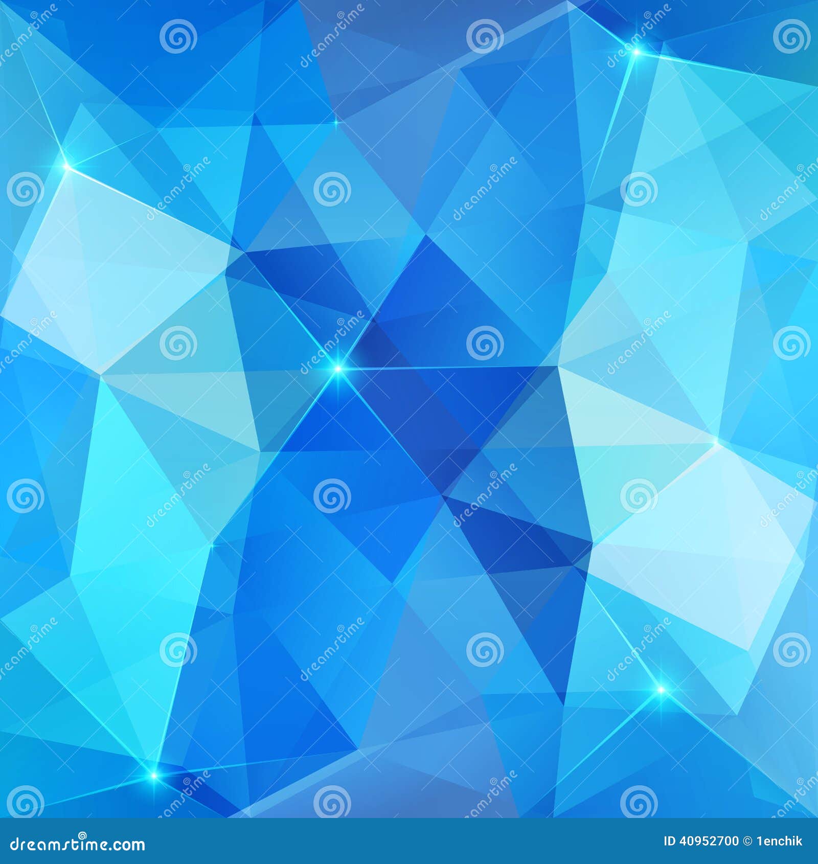 Blue Abstract Shining Ice Vector Background Stock Vector - Illustration ...