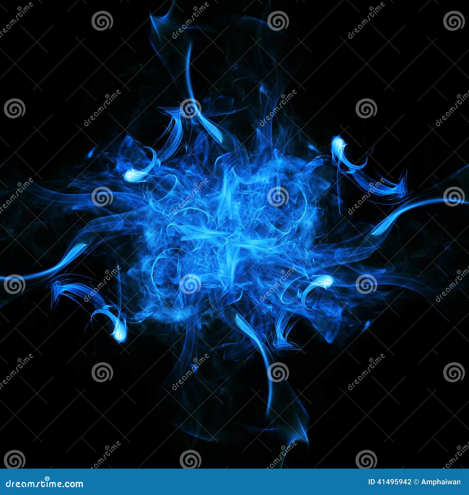 Blue Abstract Smoke Pattern Stock Photo - Image of cloud, light: 41495942