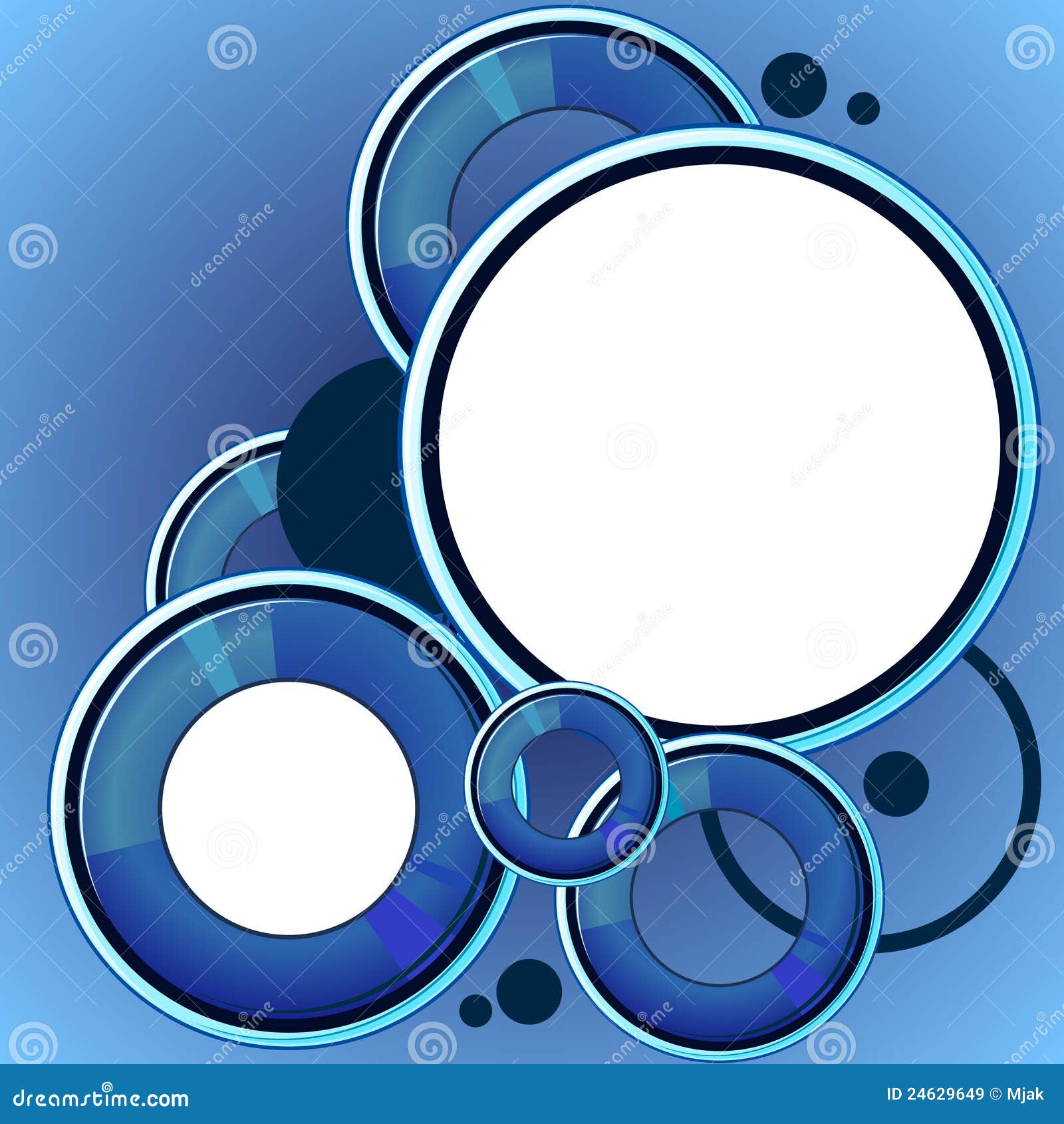 Blue Abstract Speech Bubble Stock Vector - Illustration of circle ...