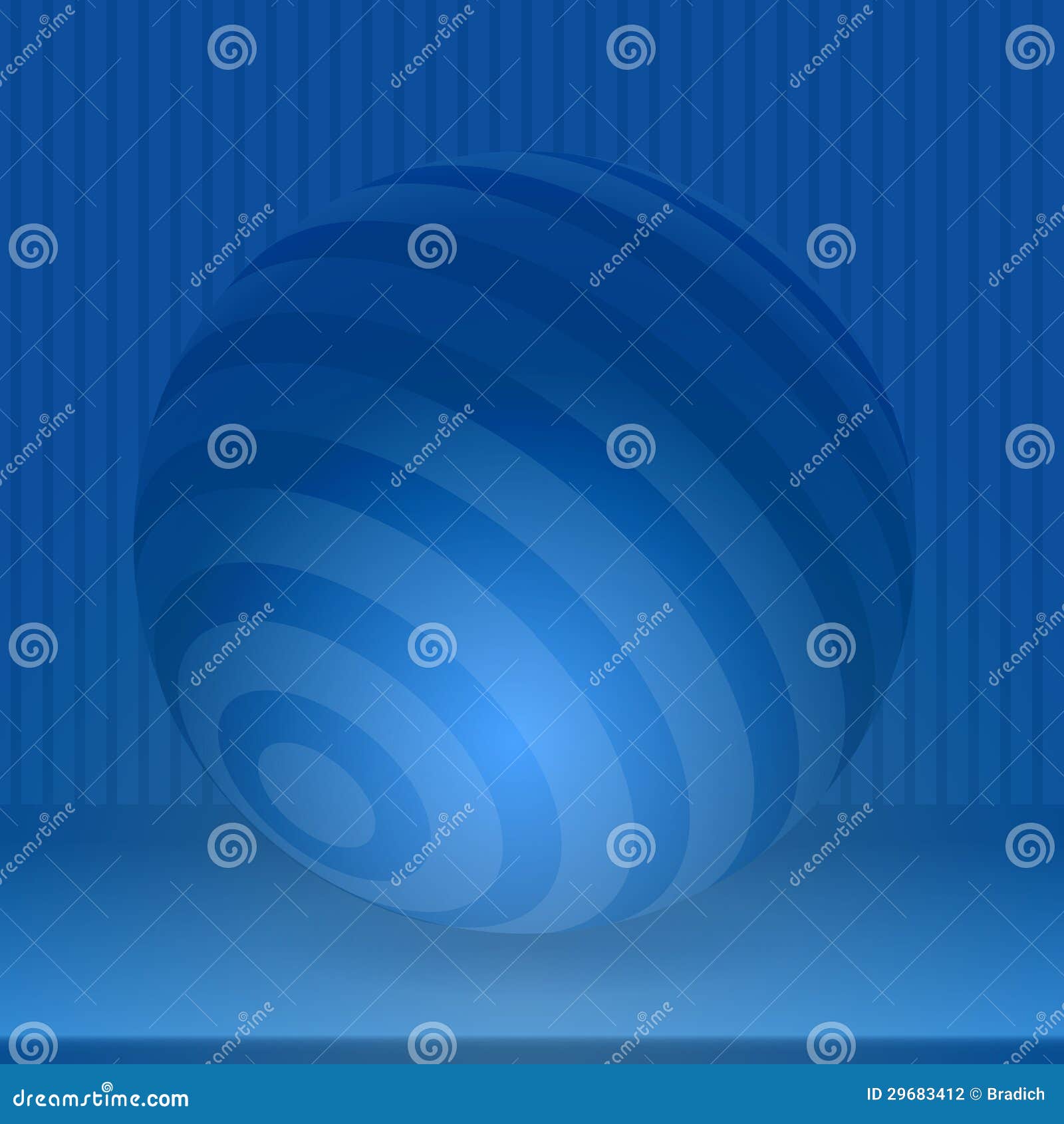 Blue abstract sphere stock vector. Illustration of line - 29683412