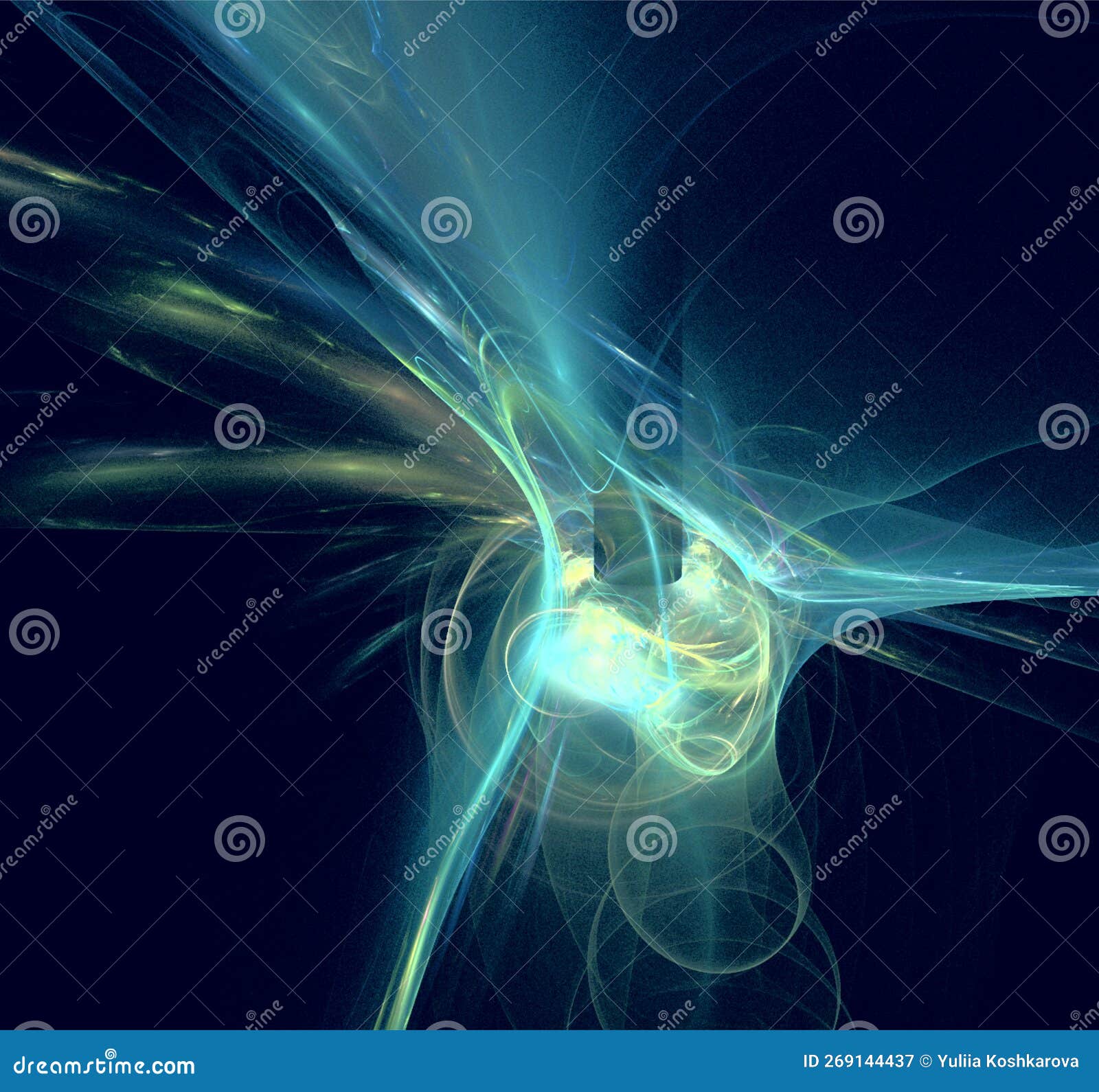 Blue Abstract Spherical Linear Pattern on Black Background, Wallpaper ...