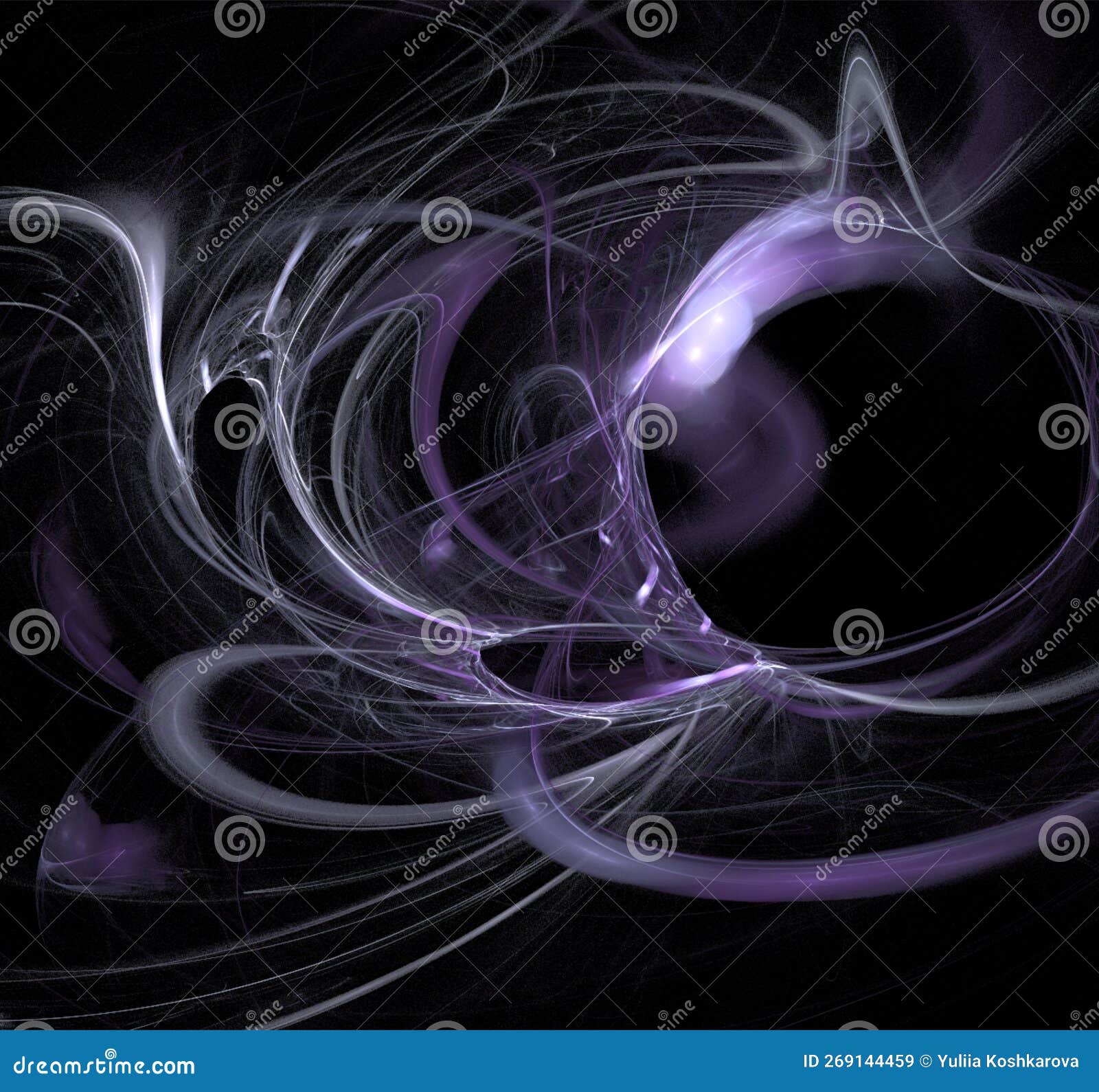 Blue Abstract Spherical Linear Pattern on Black Background, Wallpaper ...