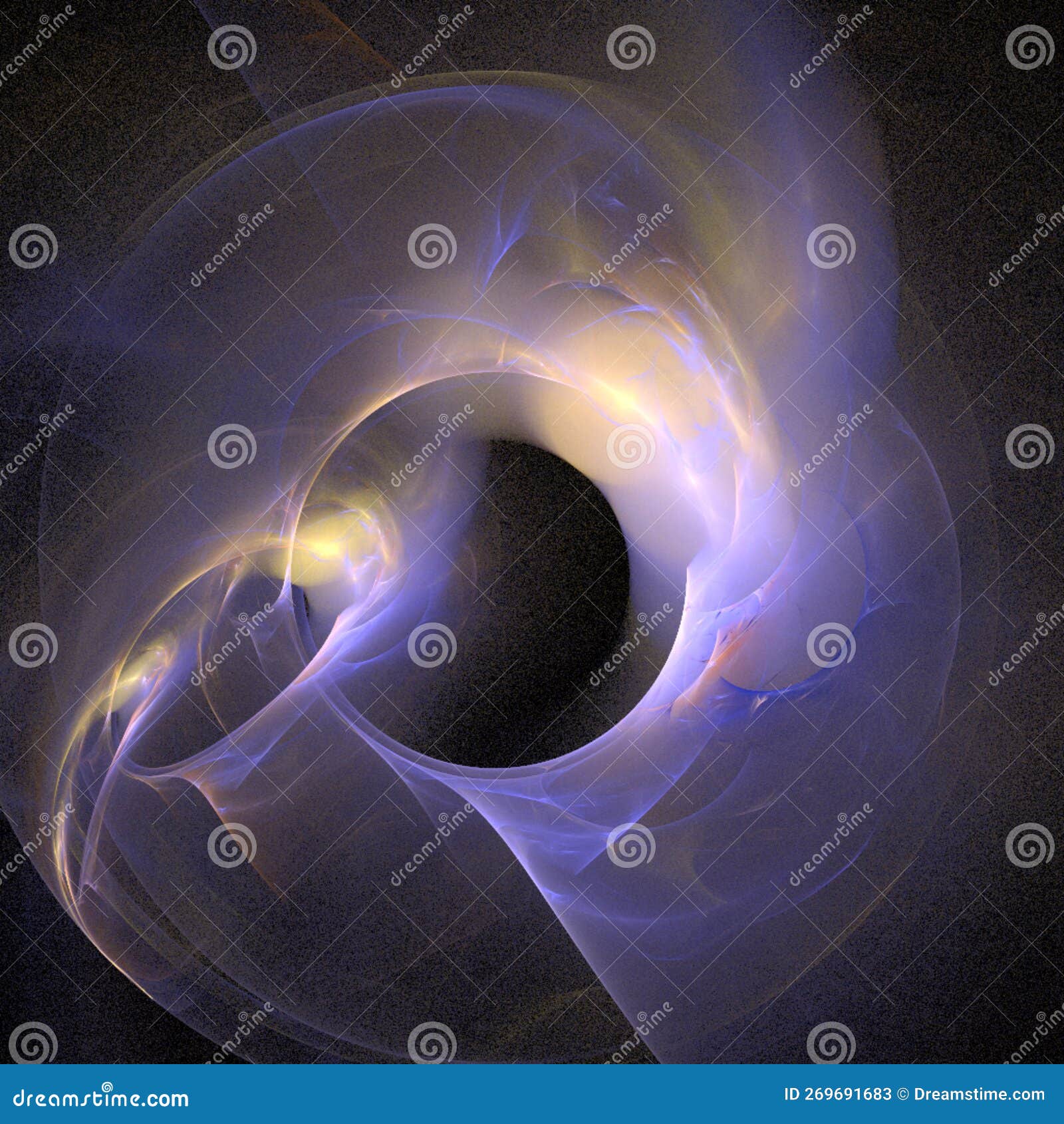 Blue Abstract Spherical Linear Pattern on Black Background, Wallpaper ...