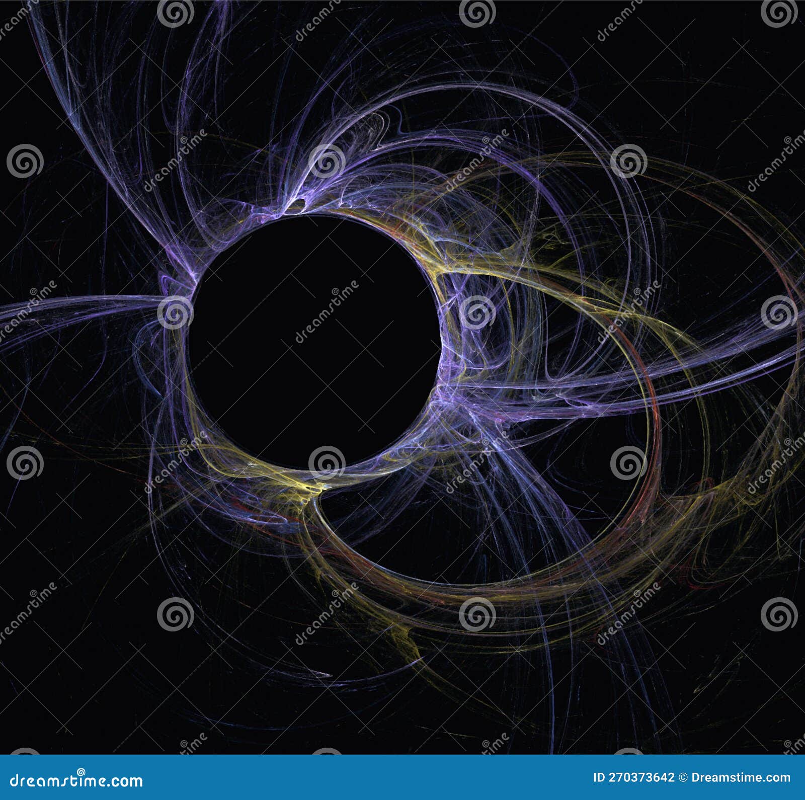 Blue Abstract Spherical Linear Pattern on Black Background, Wallpaper ...